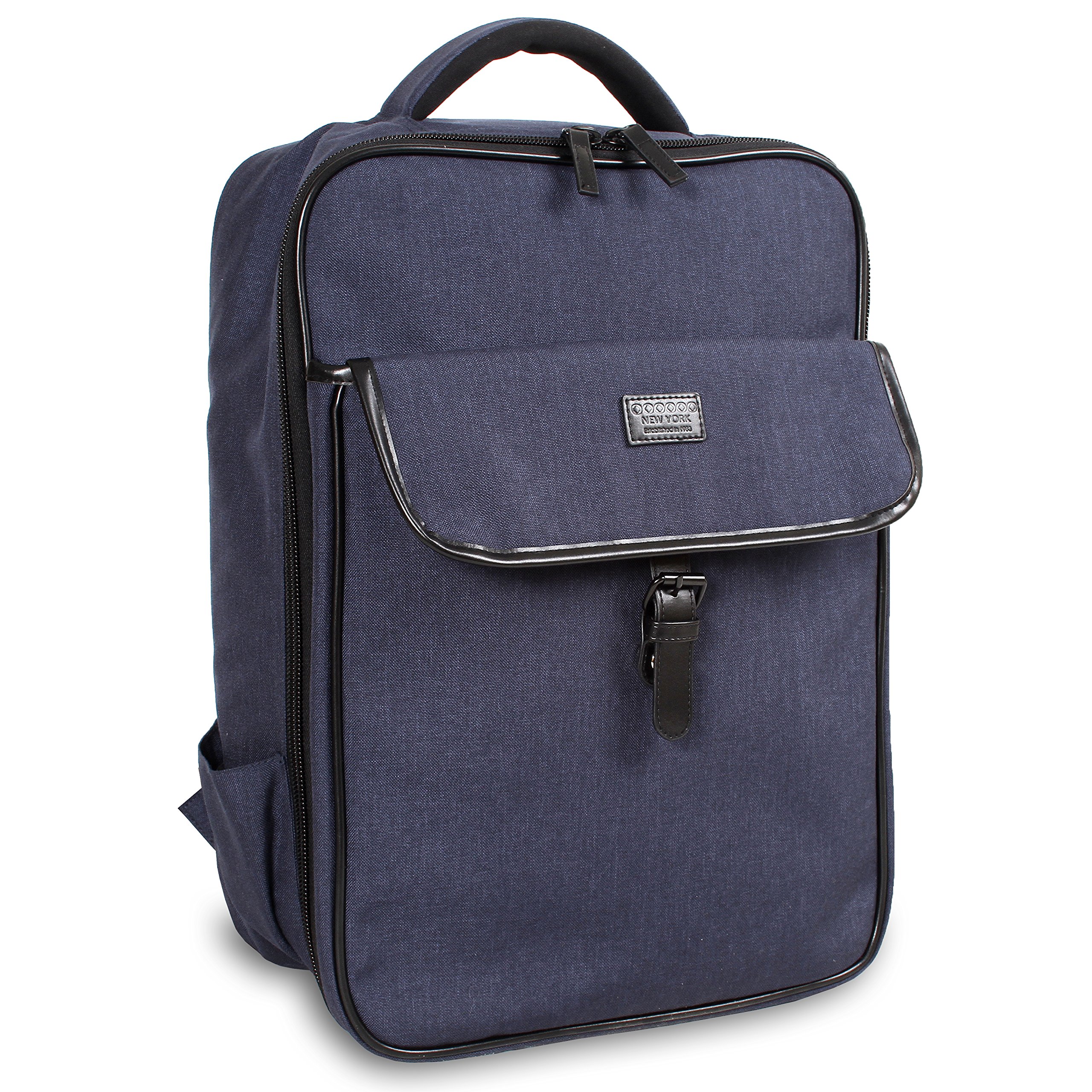 J World New York Class Laptop Backpack, Sand, 18 X 13 X 6 (H X W X D)