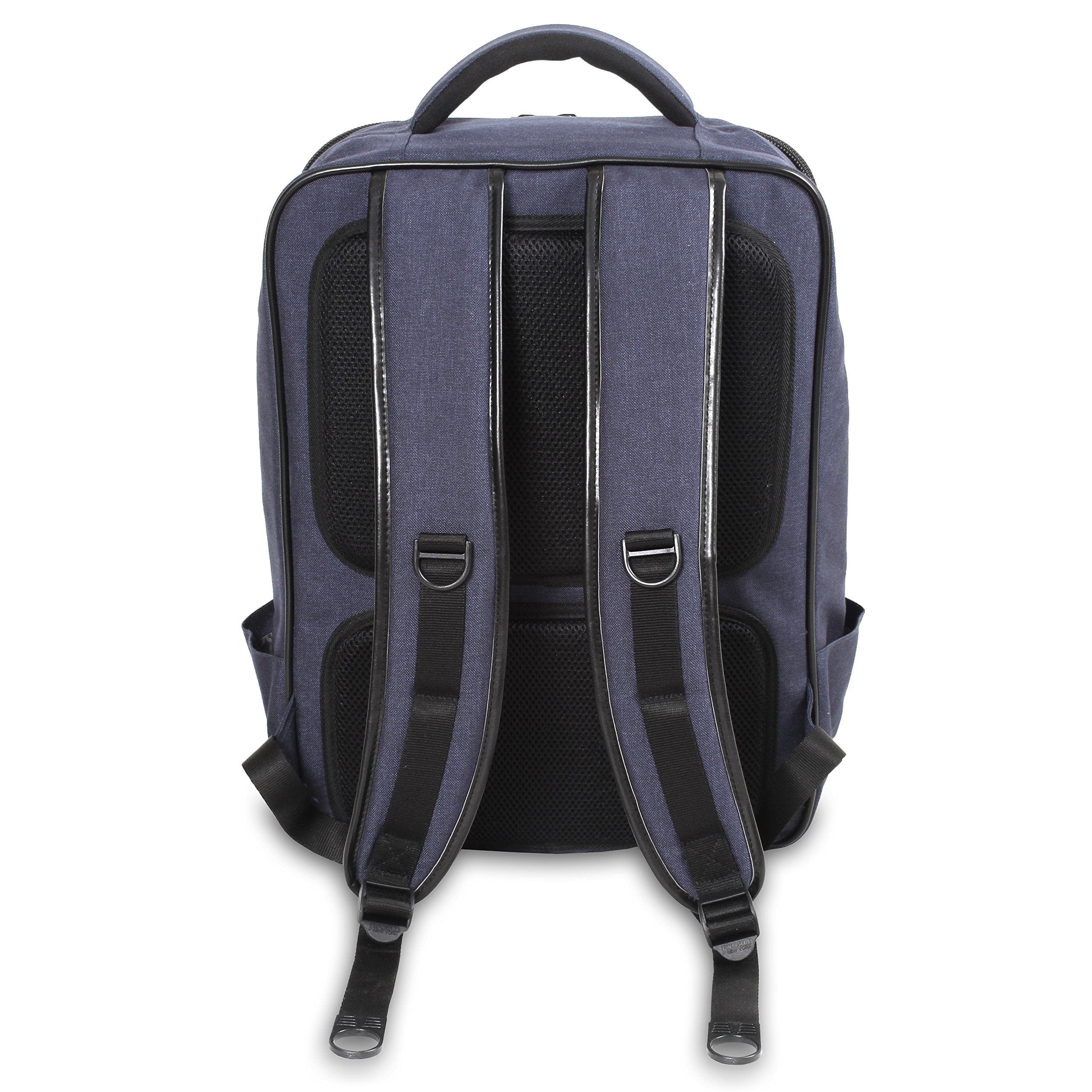 J World New York Class Laptop Backpack, Sand, 18 X 13 X 6 (H X W X D)