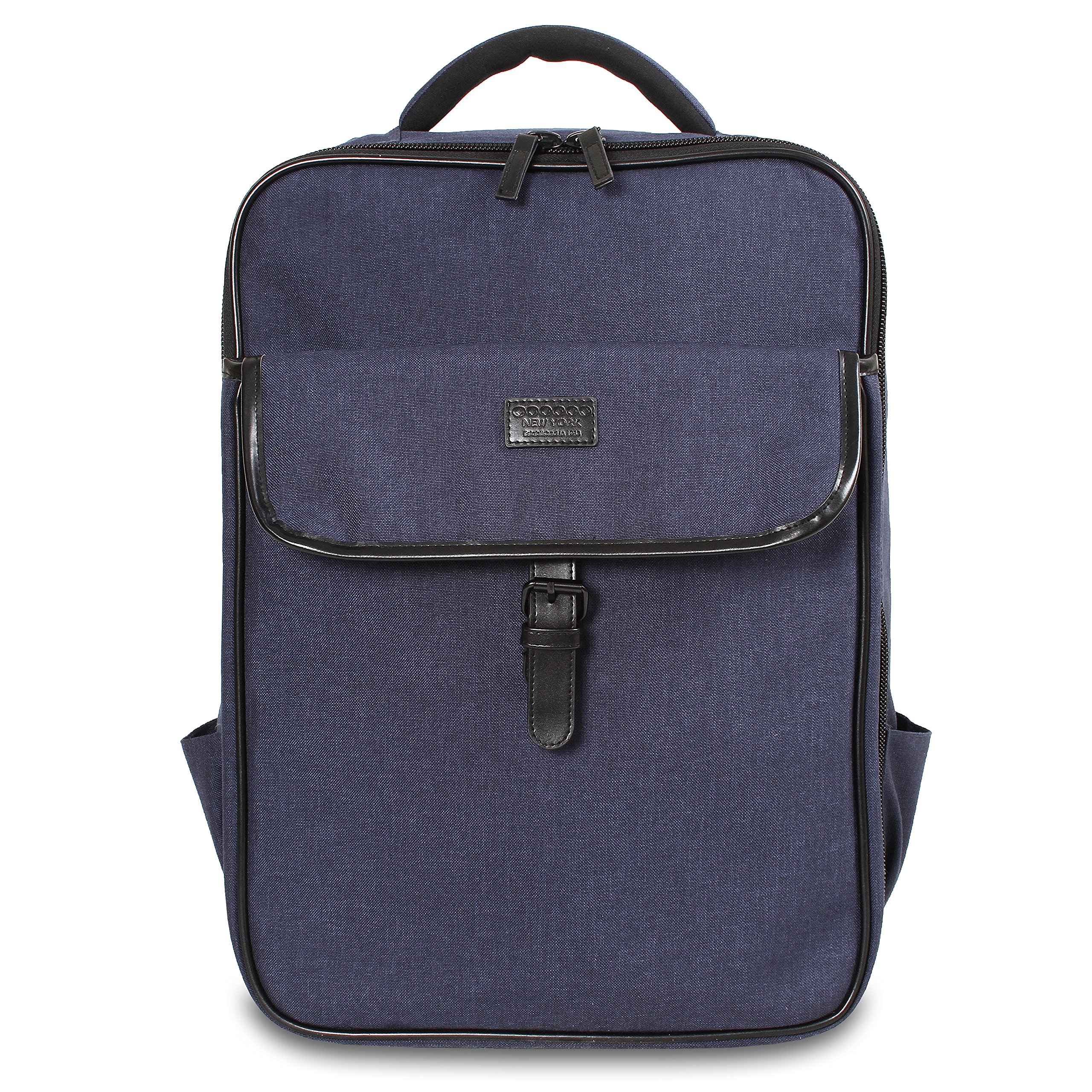 J World New York Class Laptop Backpack, Sand, 18 X 13 X 6 (H X W X D)