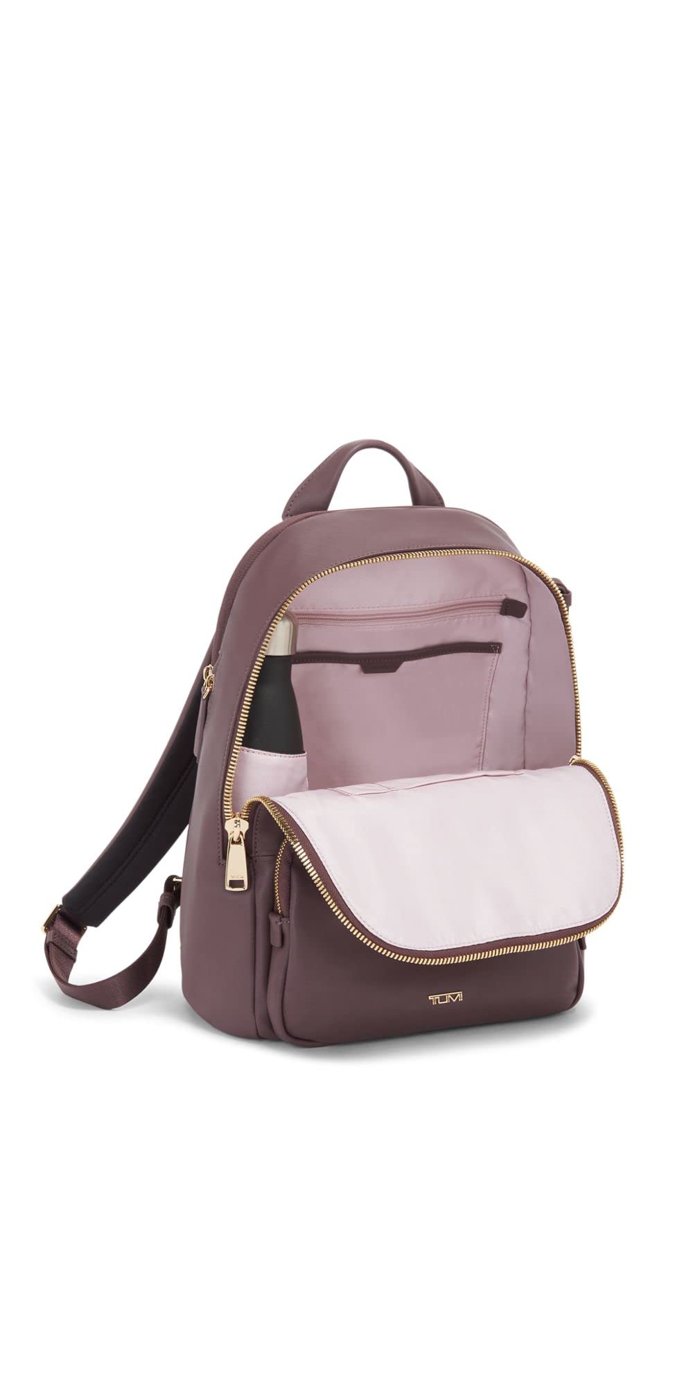 TUMI - Voyageur Hannah Leather Backpack - Dark Mauve