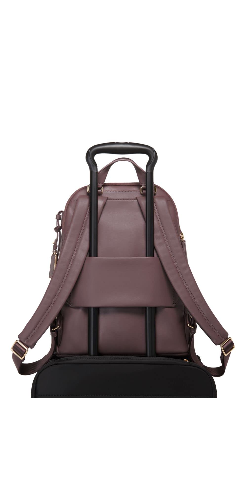 TUMI - Voyageur Hannah Leather Backpack - Dark Mauve