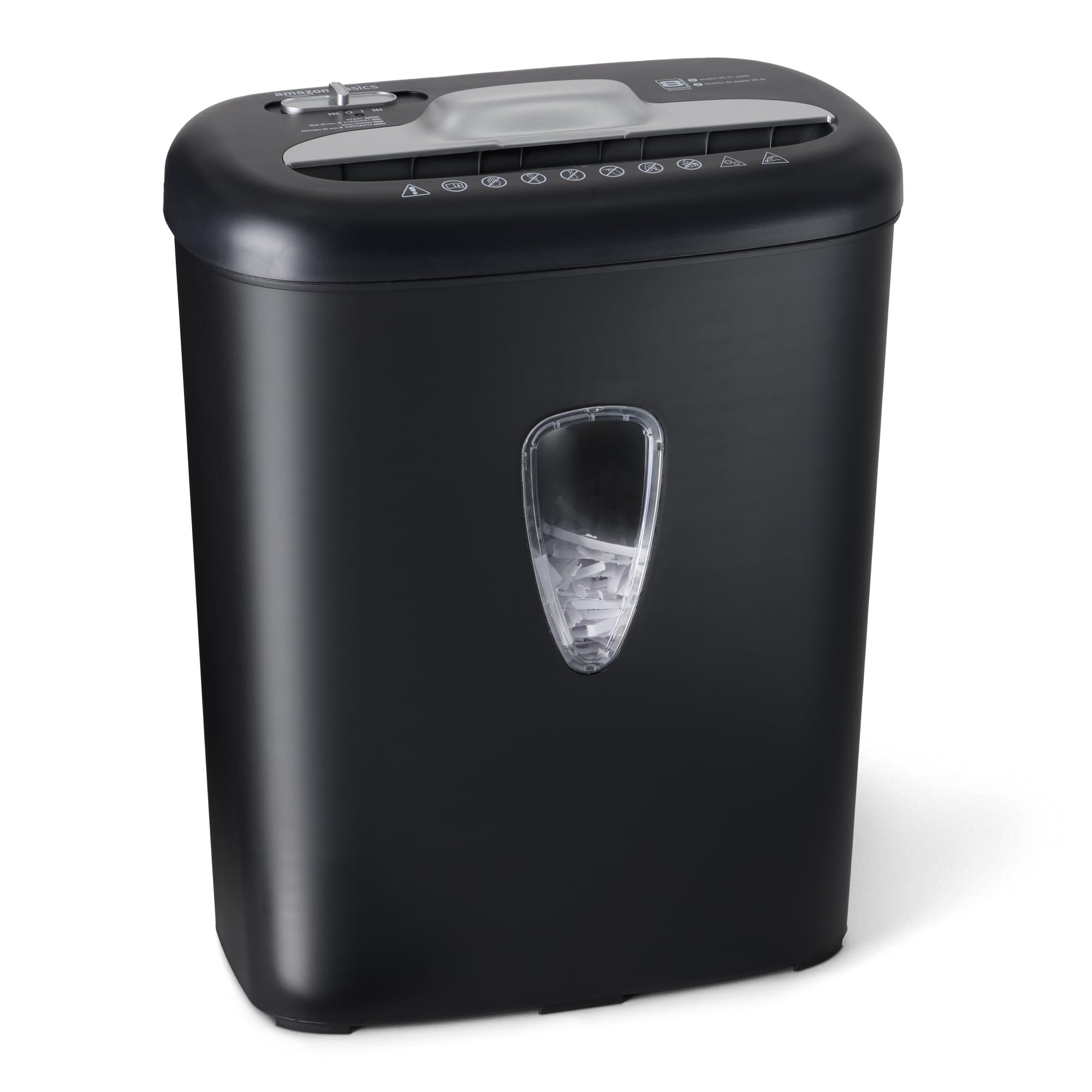 Amazon Basics 8-Sheet Cross Cut Paper Shredder and Credit Card Shredder with 4.1 Gallon Bin