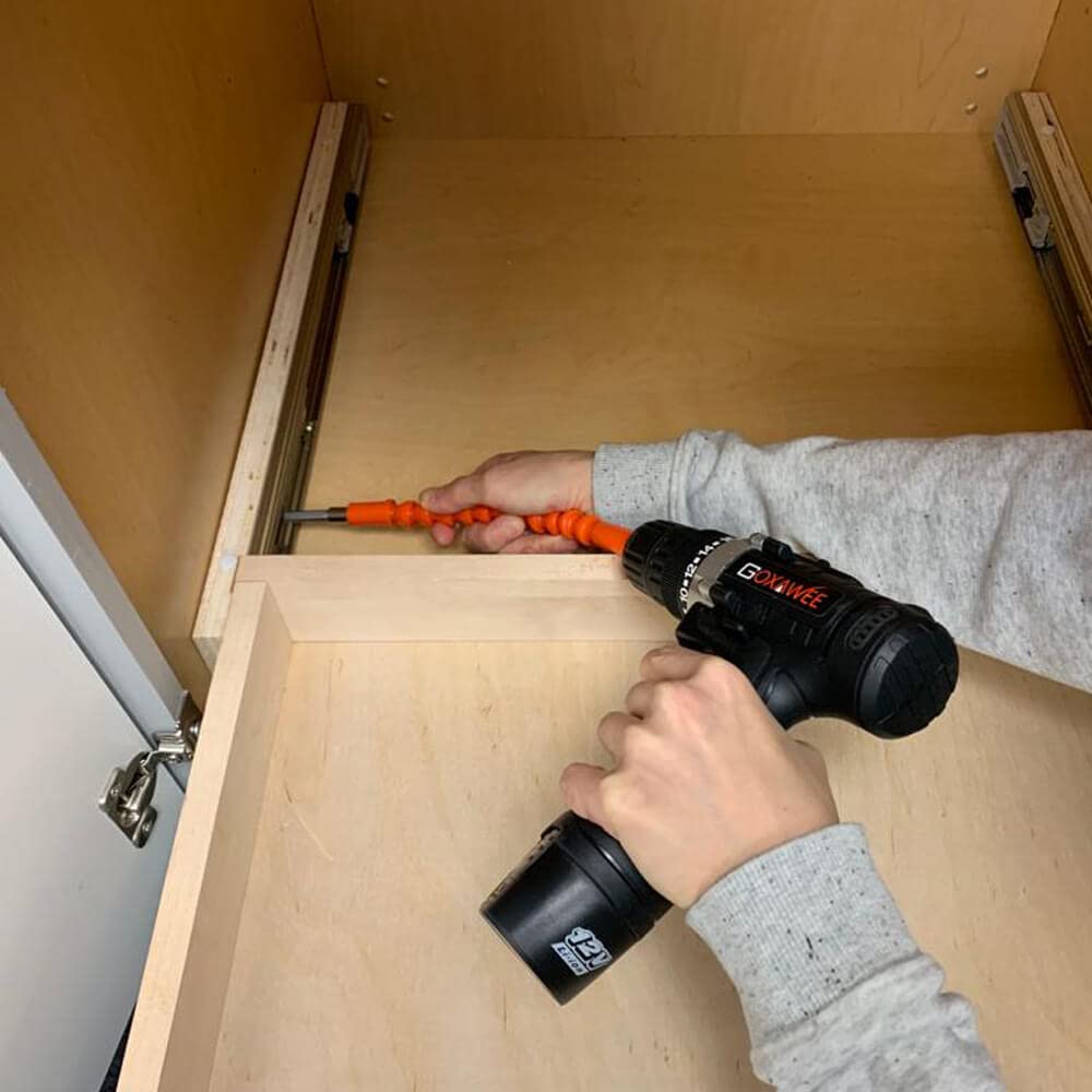 CabinetRTA Soft Close Assembled Ready Slide Out Cabinet Shelf Pull-Out Wood Drawer Storage 16.5"(W) x 21.25"(D) X 4"(H), Soft-Close Rail with Spacer(4 steps to install)