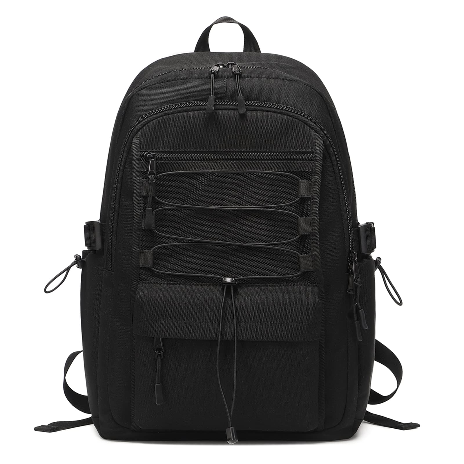 Sunborls Travel Laptop Backpacks for Girls 15.6inch Mesh Kawaii Computer Backpack Lightweight Weekend Leisure Day Travel Backpack The Gift Bookbag for Both Teen and Girls,Black