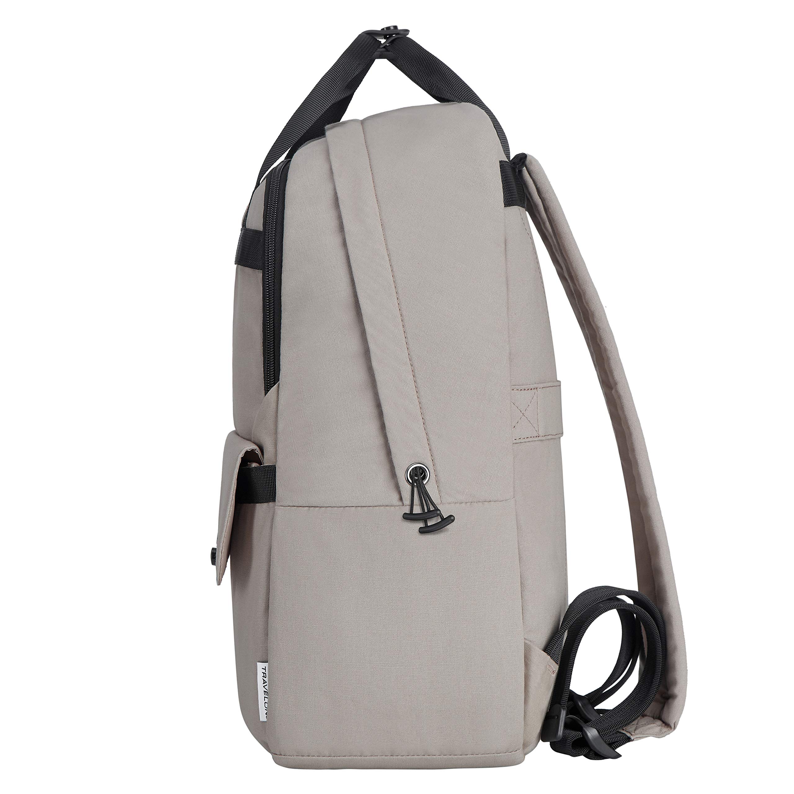 Travelon Origin-Sustainable-Anti-Theft-Large Backpack, Driftwood, One Size