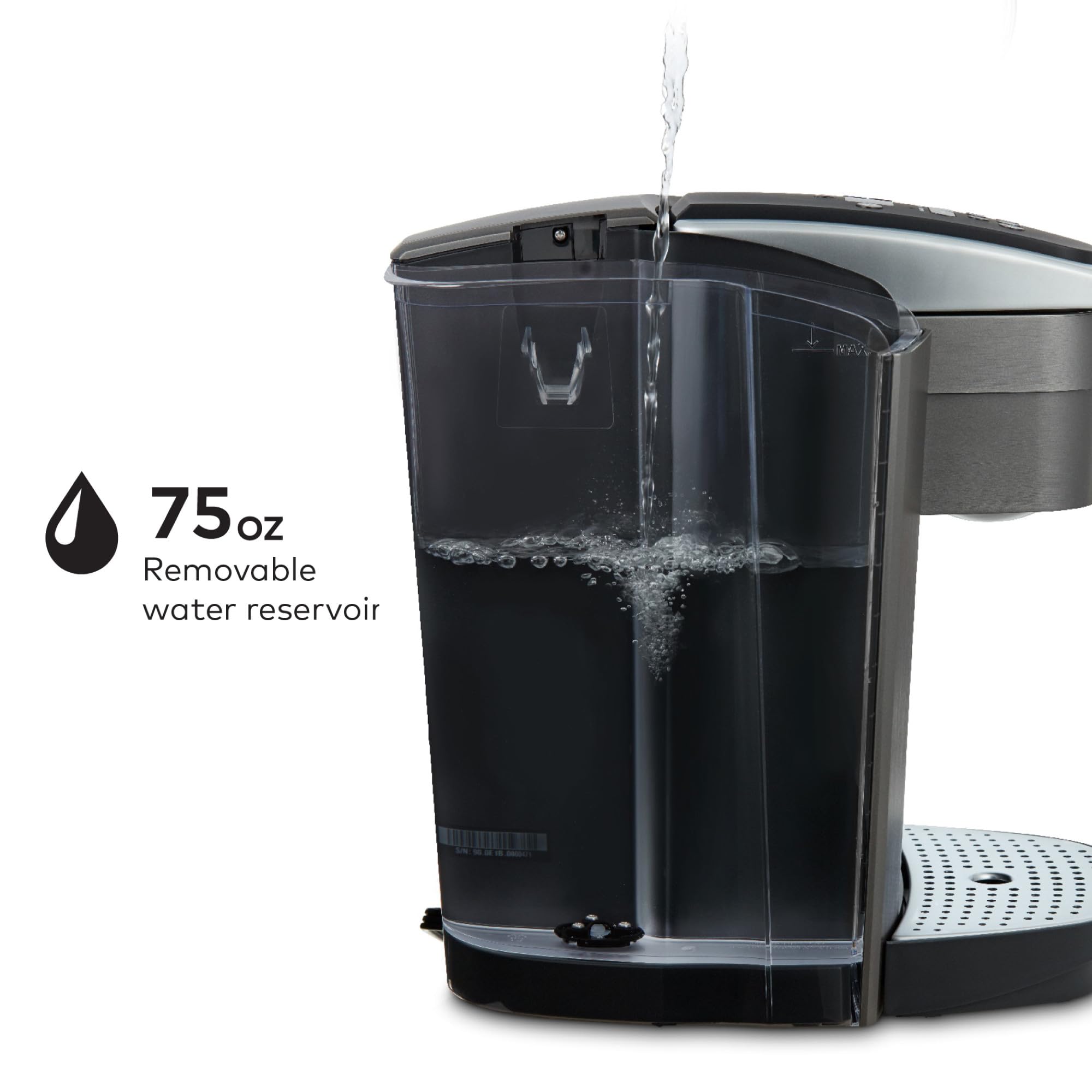 Keurig K-Elite Coffee Maker, Single Serve K-Cup Pod Coffee Brewer, With Iced Coffee Capability, Brushed Slate