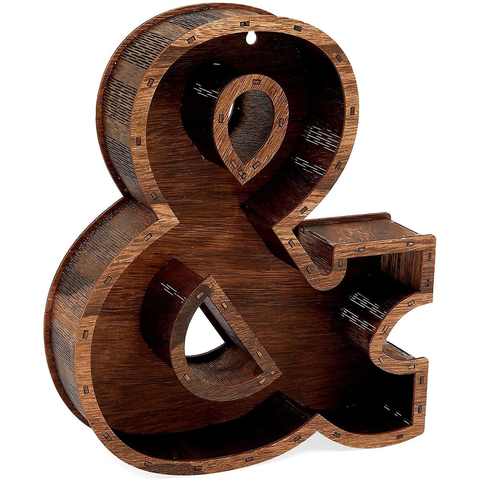 Wine Cork Holder, Ampersand Monogram Wall Mount (10 x 2.5 x 11.75 In)