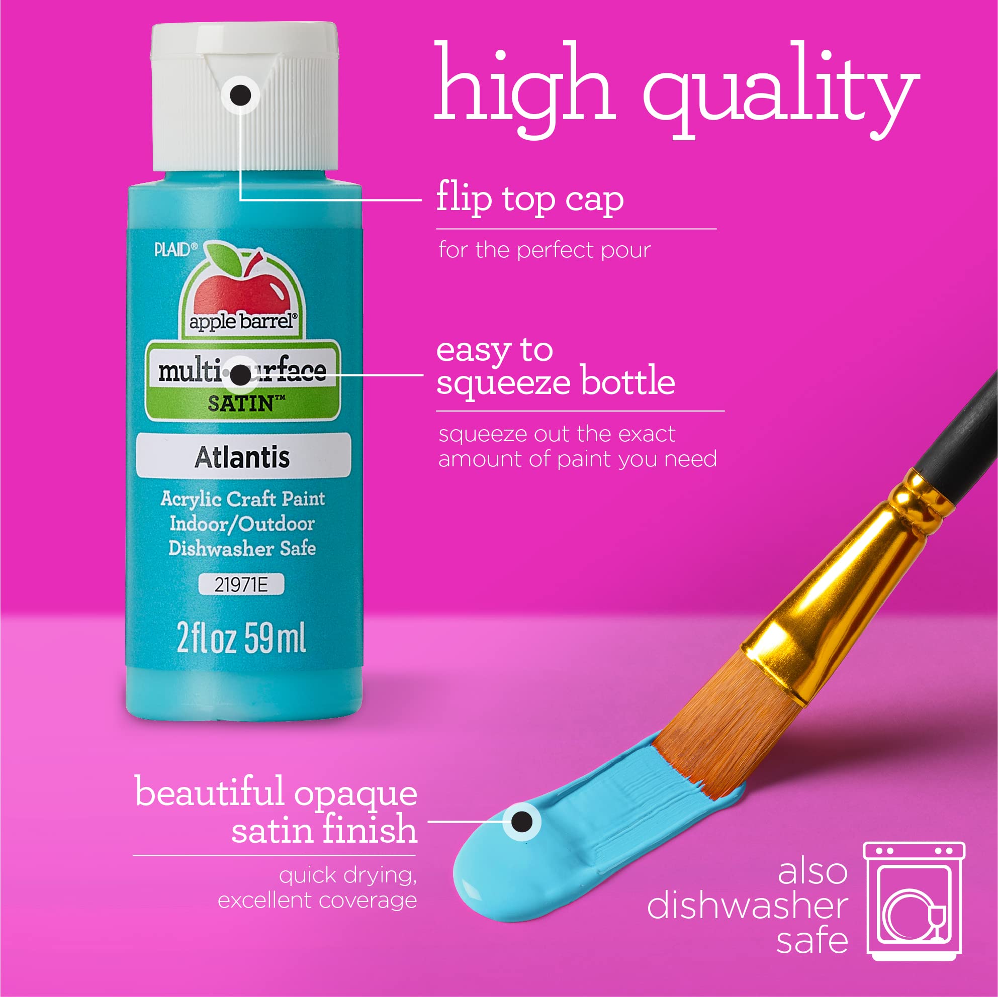 Apple Barrel Essentials Paint Set, 12