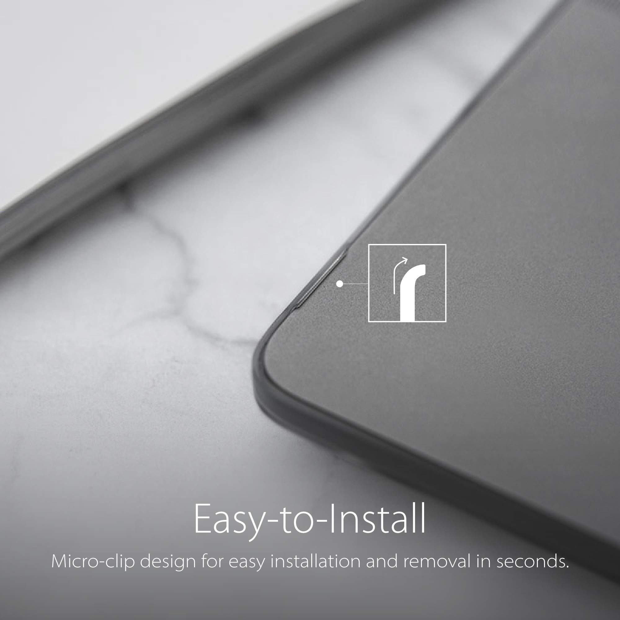 Moshi iGlaze Hardshell Case for MacBook Air 13" 2020-2018 (Thunderbolt 3/USB-C), MacBook Cover, Scratch Protection, Easy Installation and Removal, Good Heat Dissipation, Stealth Clear