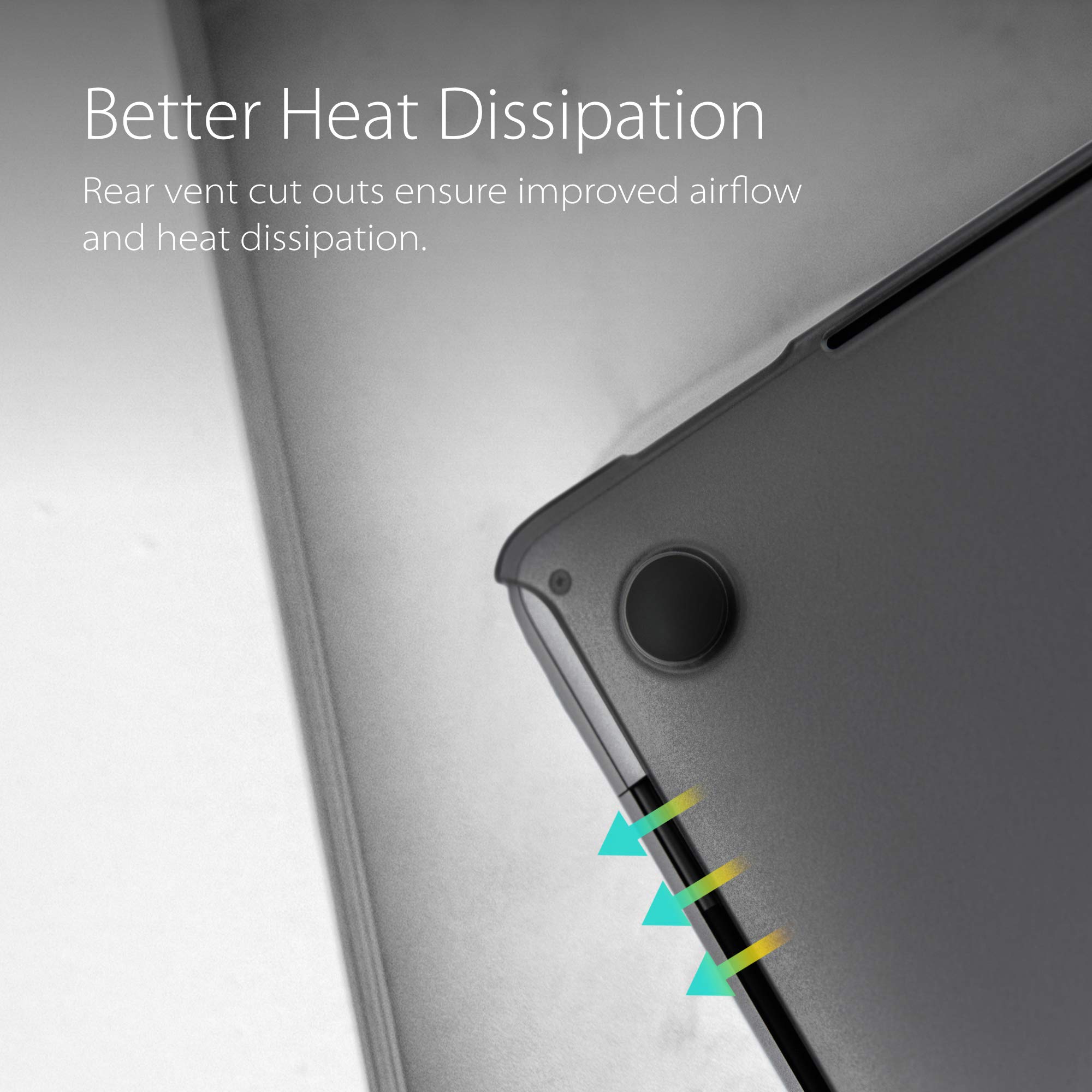 Moshi iGlaze Hardshell Case for MacBook Air 13" 2020-2018 (Thunderbolt 3/USB-C), MacBook Cover, Scratch Protection, Easy Installation and Removal, Good Heat Dissipation, Stealth Clear