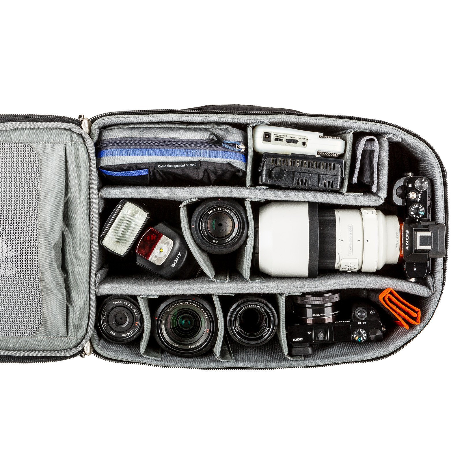 Think Tank Airport Essentials Backpack for Standard DSLR System, 300mm f/2.8/iPad/13 Laptop, Small