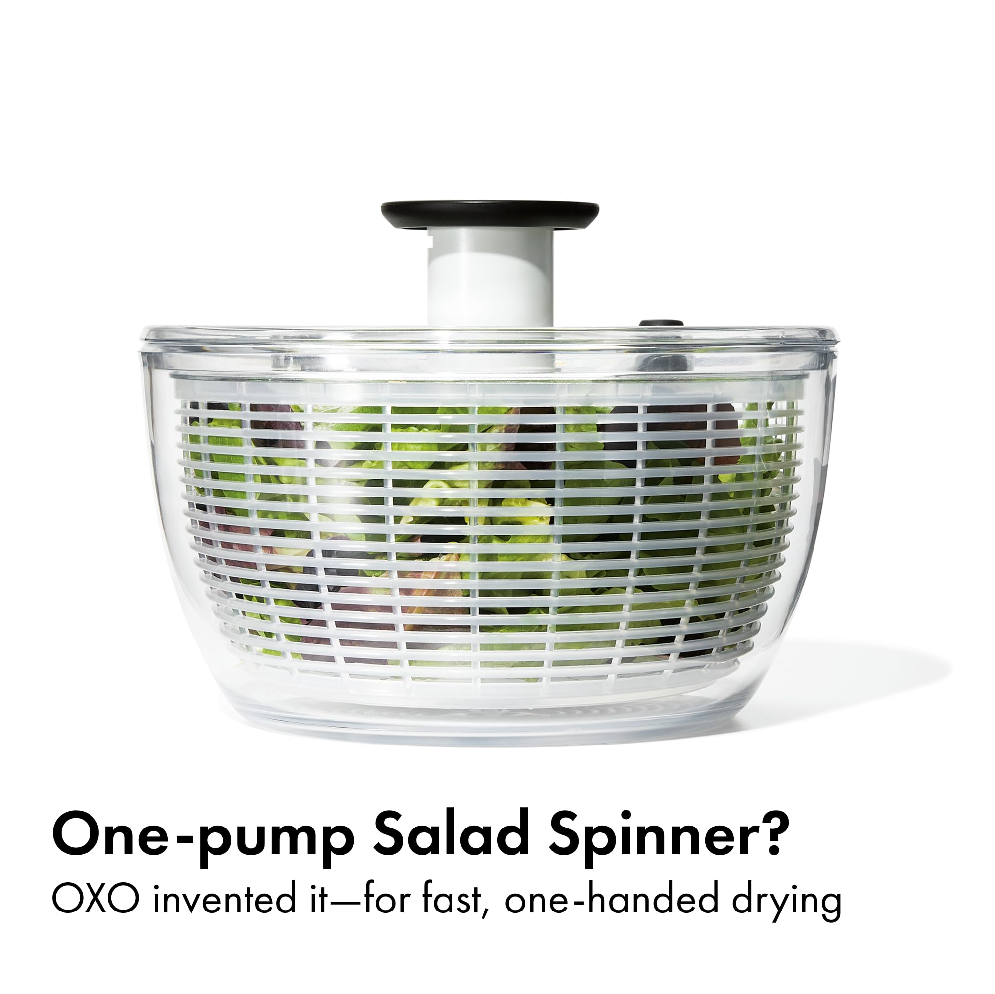OXO Good Grips Large Salad Spinner - 6.22 Qt., White