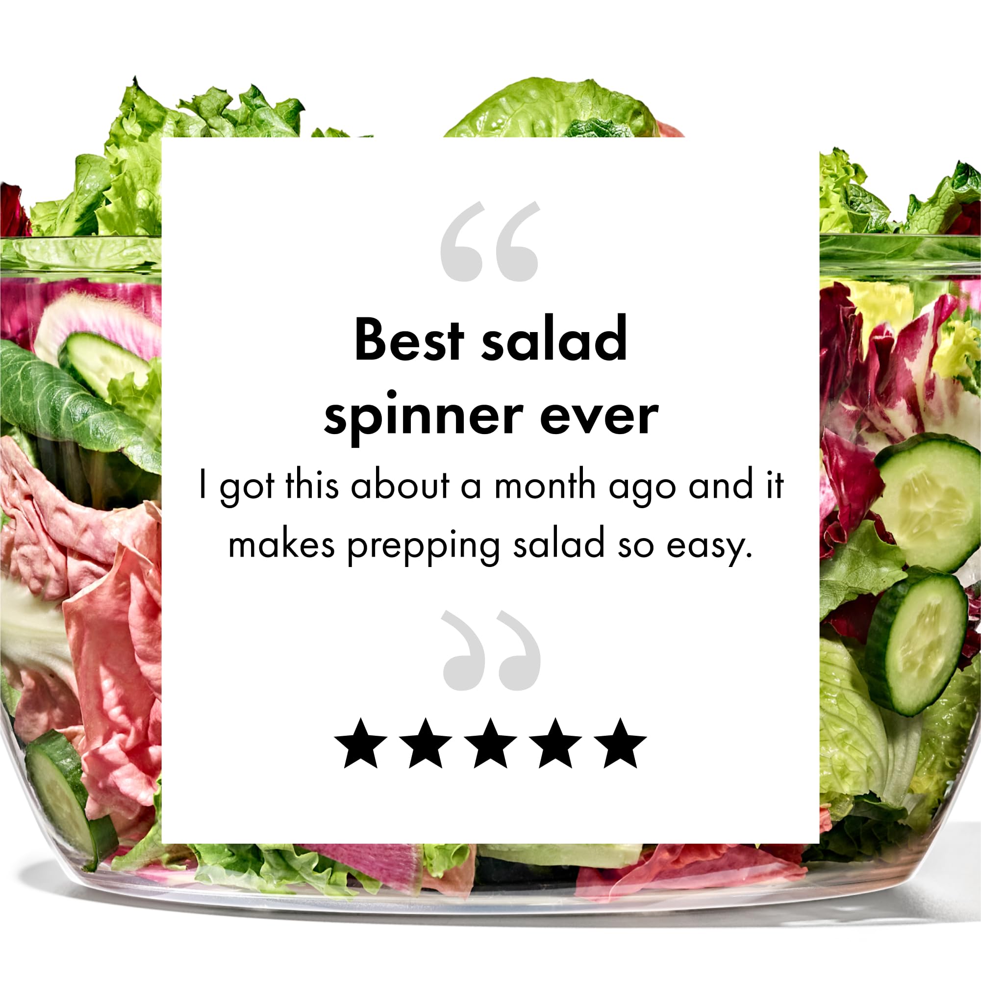 OXO Good Grips Large Salad Spinner - 6.22 Qt., White