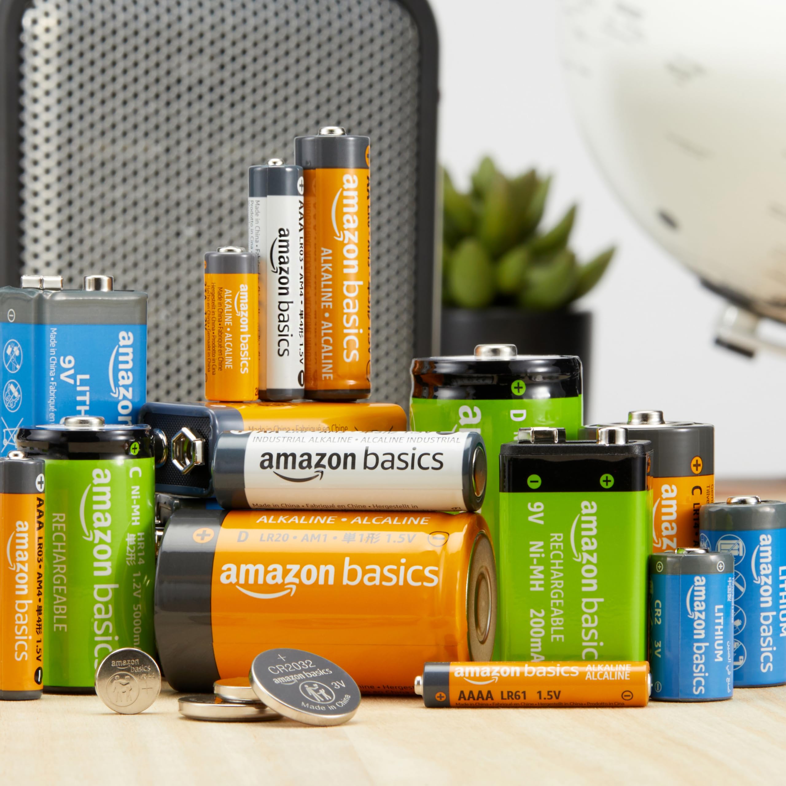 Amazon Basics 20 Pack AAA High-Performance Alkaline Batteries, 10-Year Shelf Life, Easy to Open Value Pack