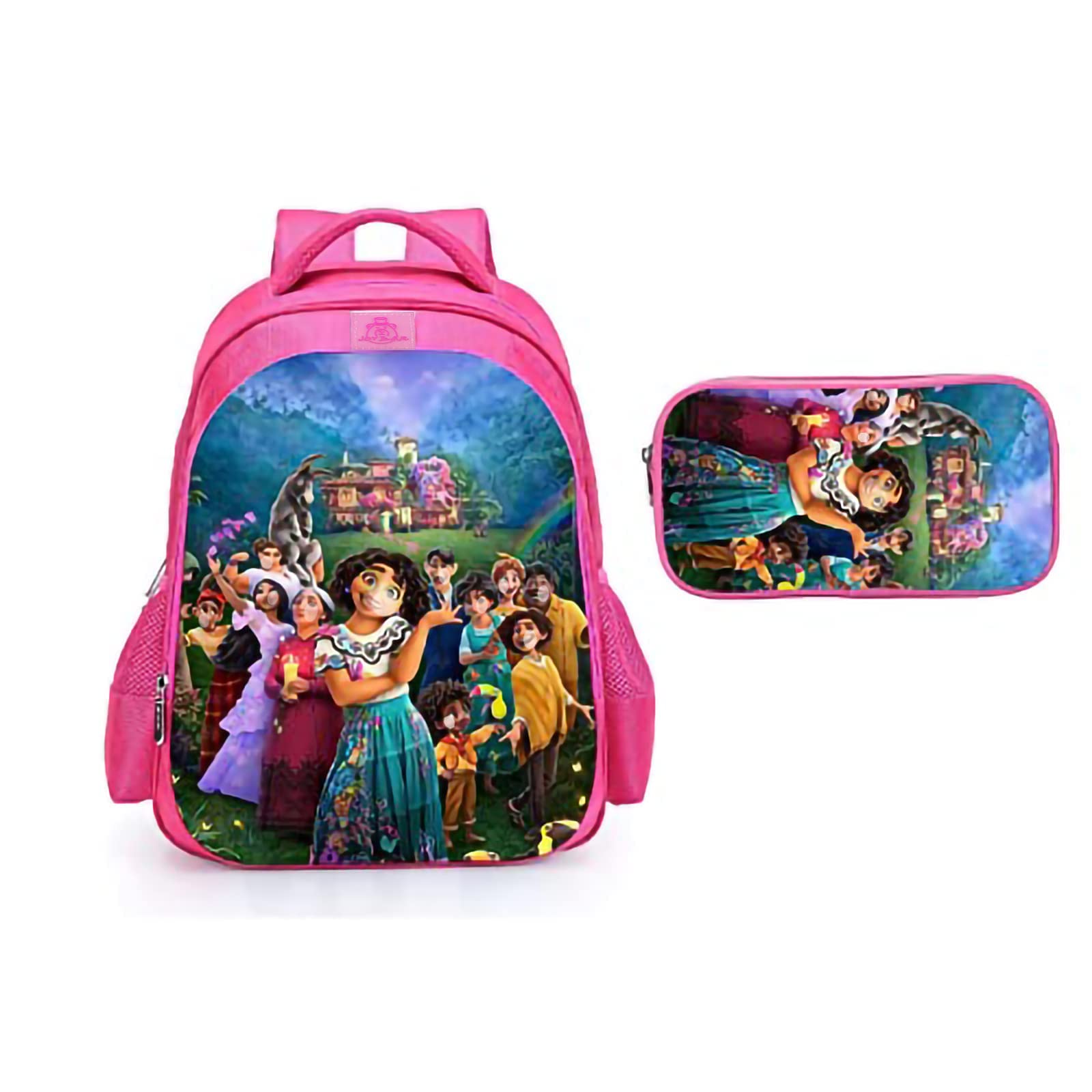 Isabella Backpack with Mirabel BackpackAbuela Alma Waterproof Breathable Polyester Pink Backpack for Girl (Style-3, S)