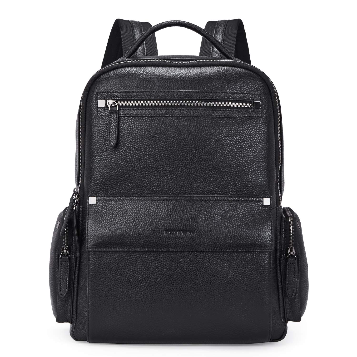 BOSTANTEN Men Leather Backpack 15.6” Laptop Backpack Travel Business Office Bag Large Capacity College