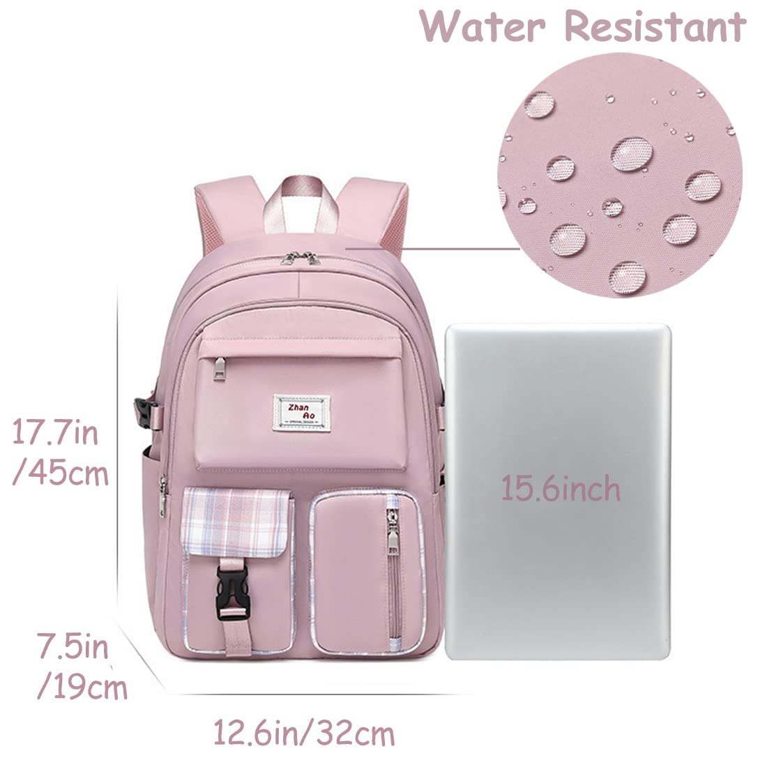 BONVEN Backpack for School,Girls Backpack for High School College Cute Backpack