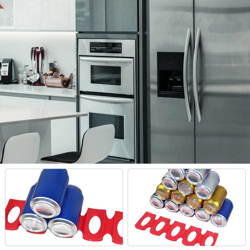 Healifty 3pcs Drinks Pad Saver Durable Fridge Silicone Countertop Beverage Space Pantry Kitchen Mat Organizer Tray Cans Wine Rack Fodable Bottle Can Beverages for Random Cabinet Holder