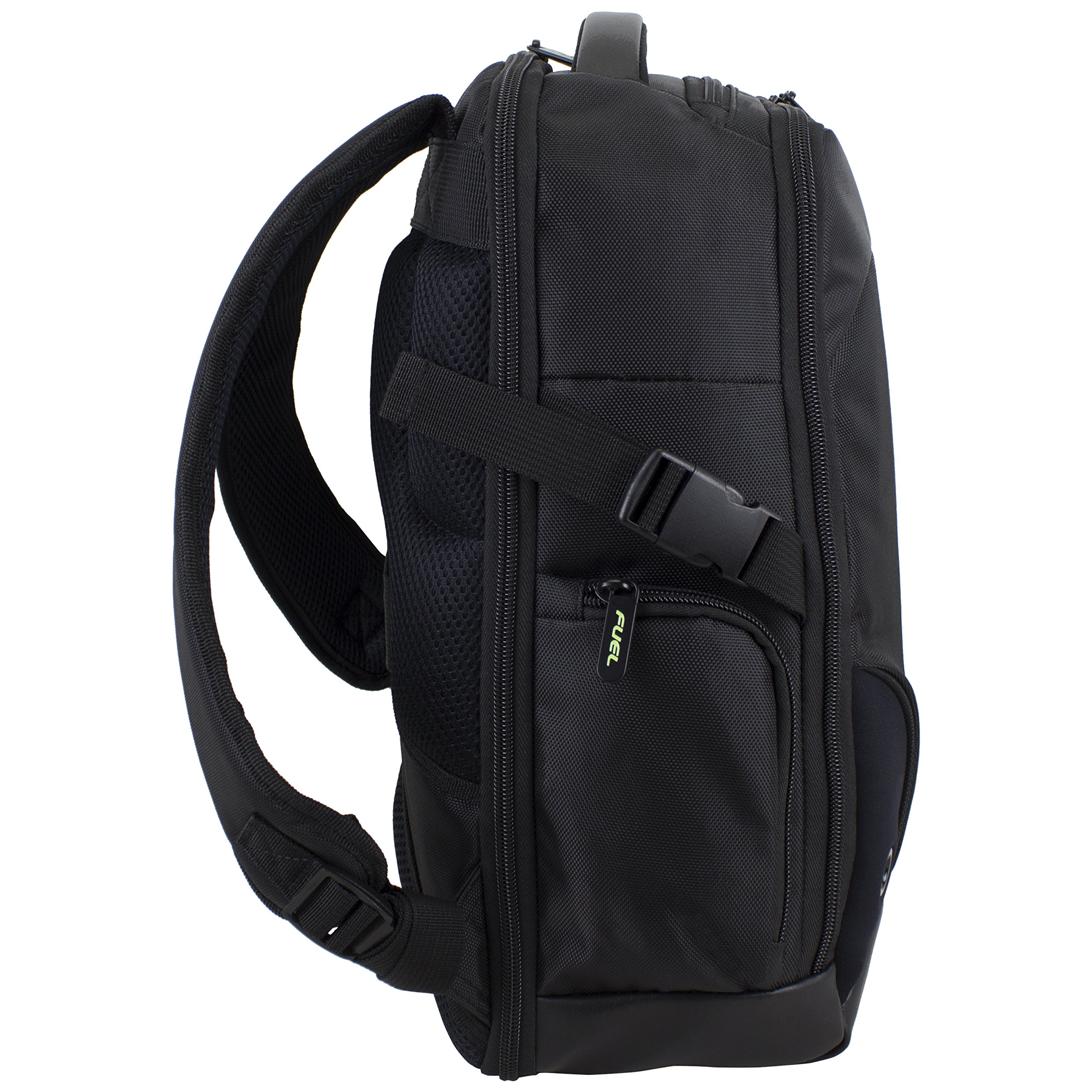 Fuel Tech ScanSmart Backpack TSA Friendly Flatbed Laptop Compartment, Black