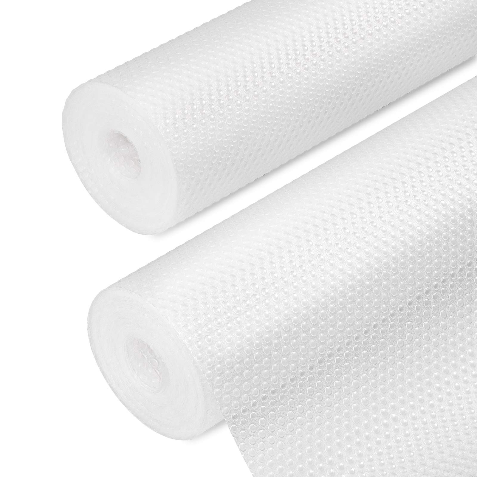 Yopay Clear Cupboard Liner, 12 Inch x 40 Feet Non-Adhesive Drawer Liners, Waterproof EVA Refrigerator Mat for Kitchen, Shelf, Pantry, Laundry Room, Office