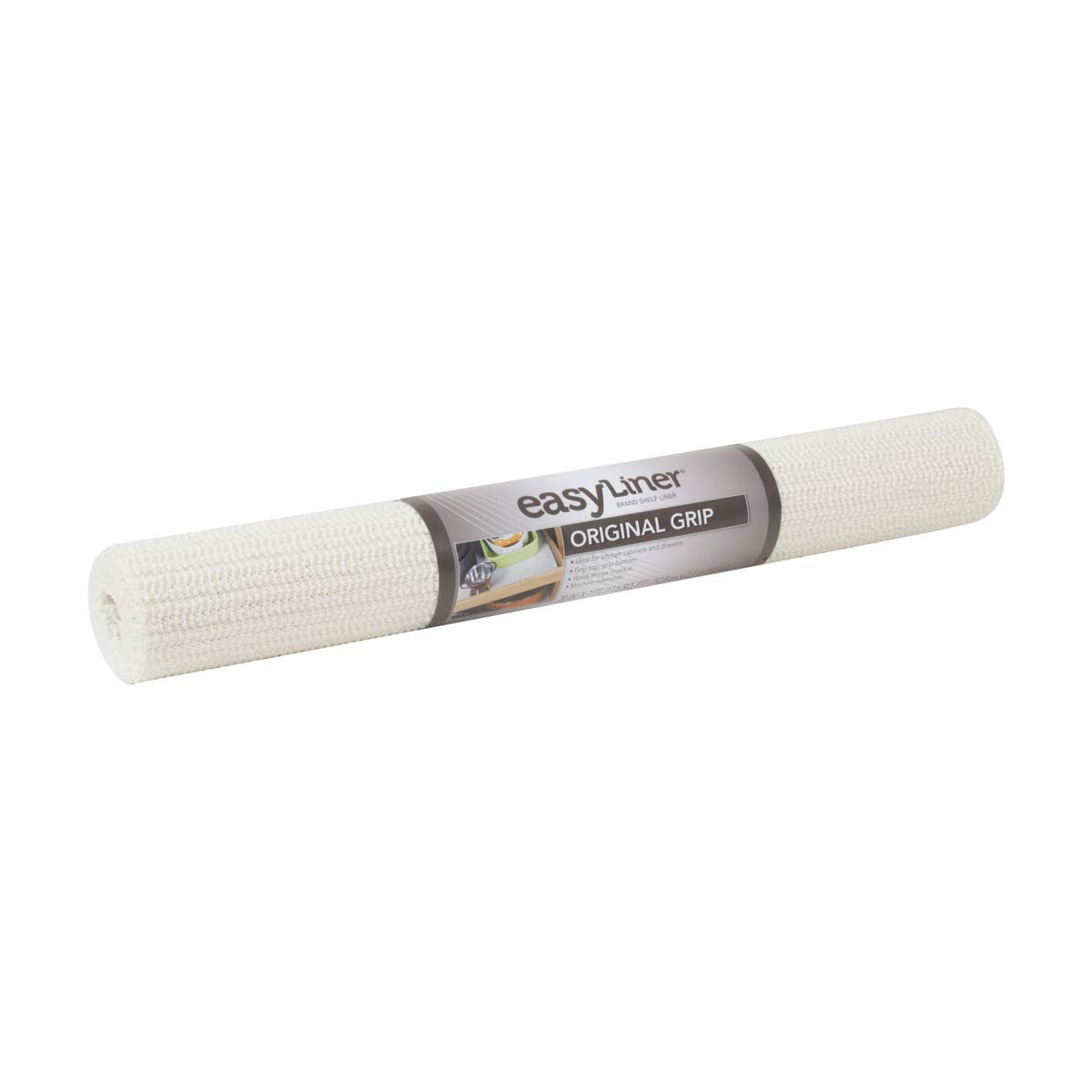 Duck Brand 393452 Original Grip Easy Liner Non-Adhesive Shelf Liner, 20-Inch x 7-Feet, White