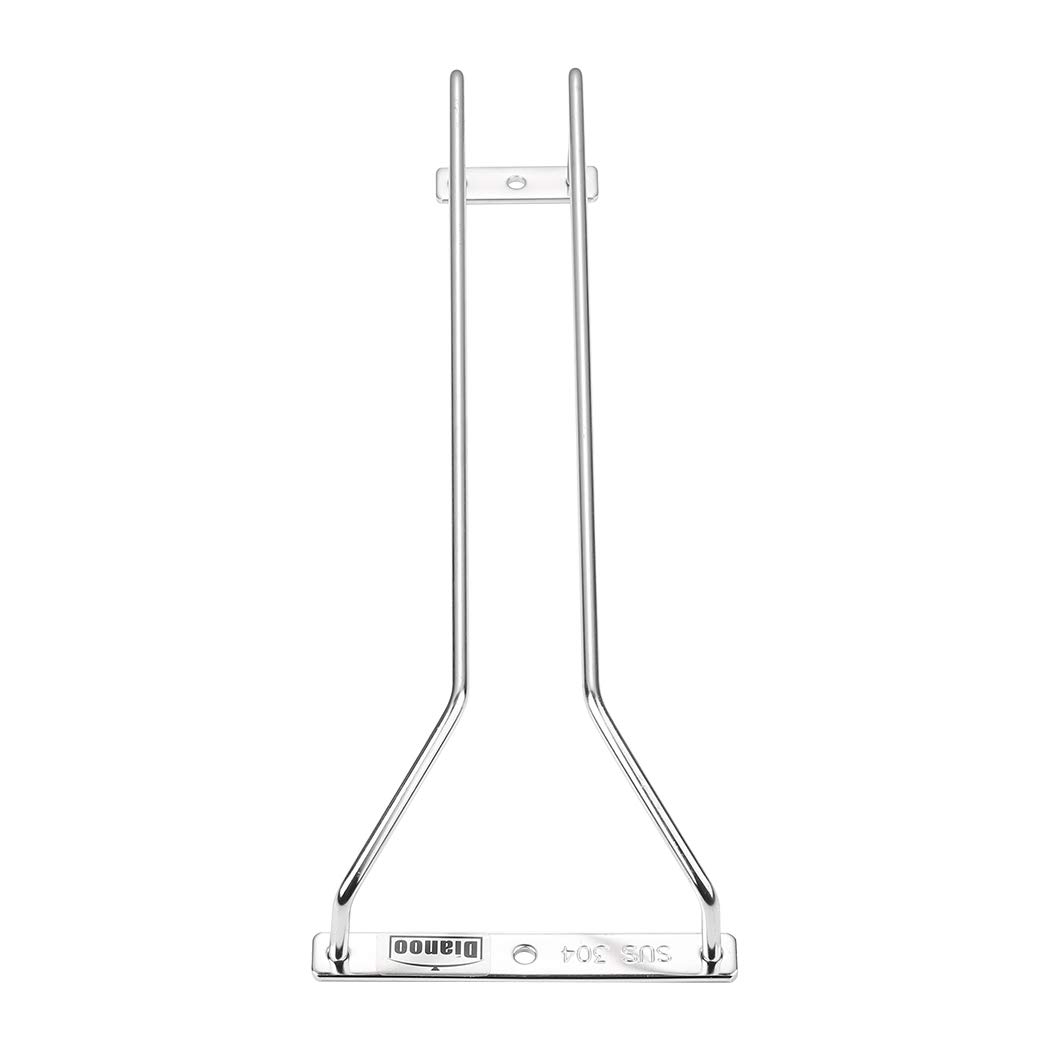 Dianoo Wine Glass Rack Under Cabinet, 304 Stainless Steel Wine Glasses Holder, Stemware Racks Storage For Bar Kitchen 30cm 1 Row