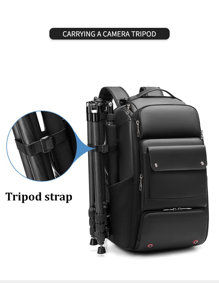 Men travel Professional camera backpack With tripod bracket, Detachable into a Anti-theft travel 17 inch Laptop Backpack, 40L outdoors business backpack,Applicable to digital SLR camera