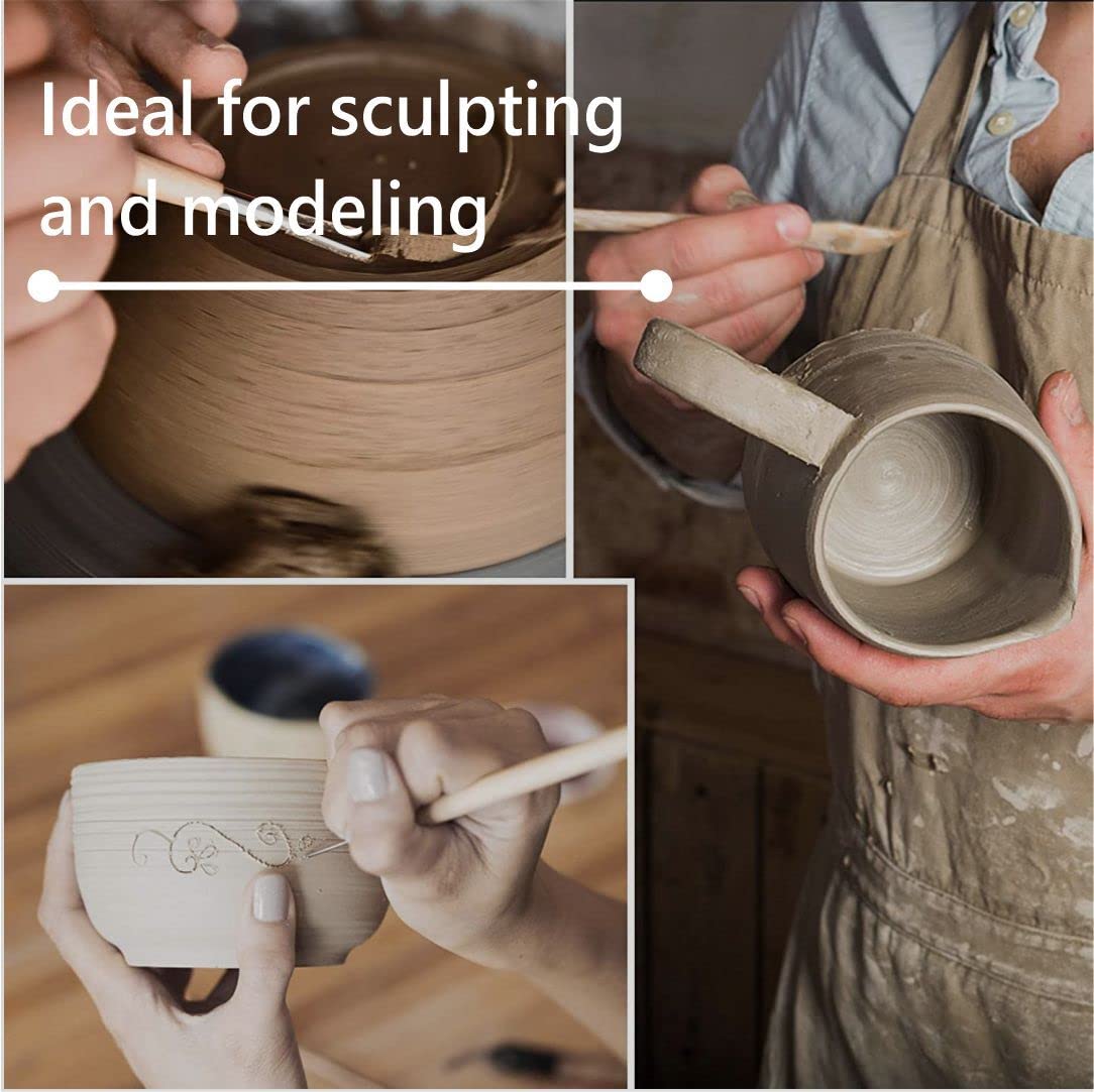 Old Potters Mid High Fire White Stoneware Clay for Pottery | Cone 5 - 10 | Ideal for Wheel Throwing, Hand Building, Sculpting | Great for All Skill Levels | Greenware Clay, 10 lbs.