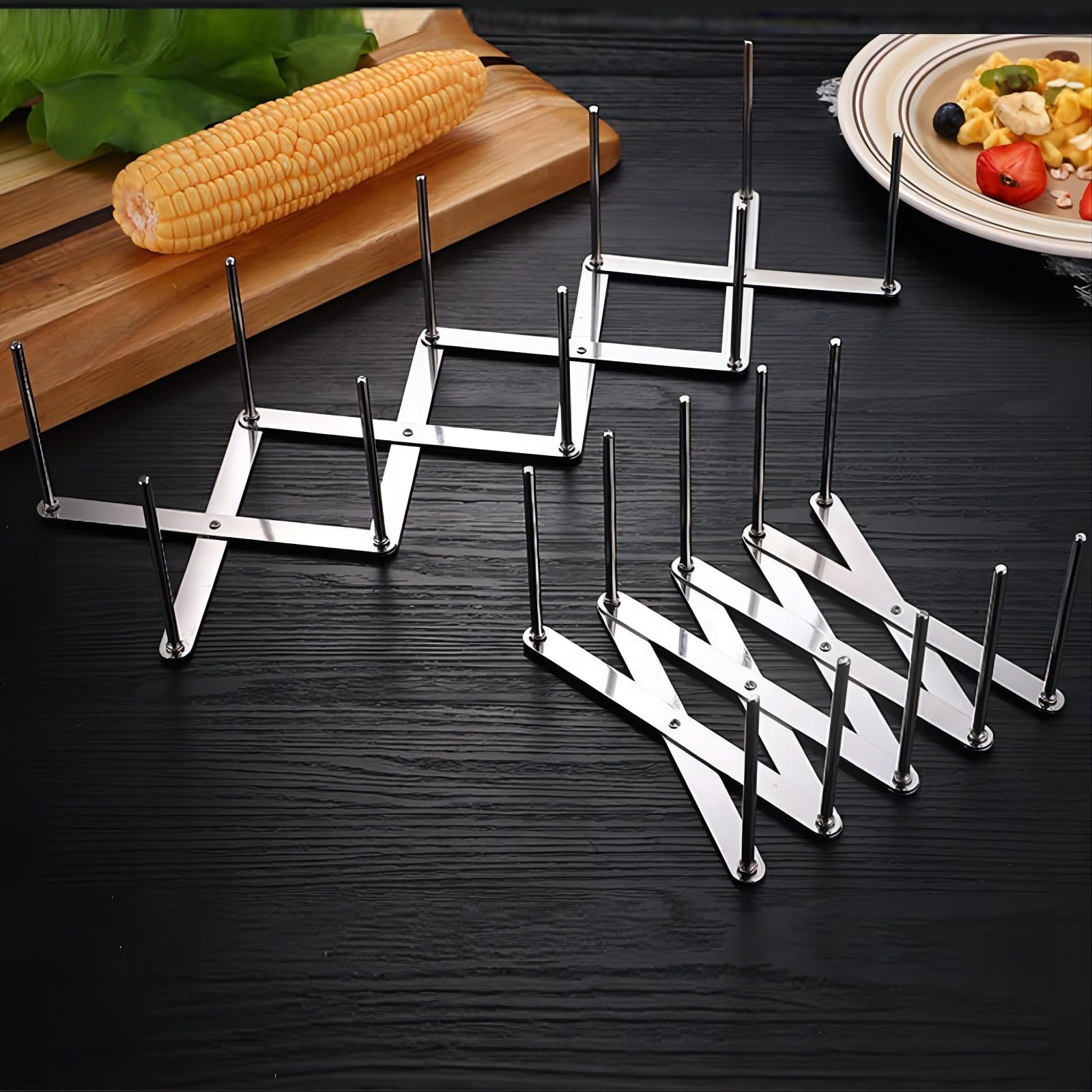 GREATLINK 1PCS Pot Lid Organizers, Dish Rack to Store Houseware, Plate Rack While Cooking, Kitchen Cabinet Pantry Pan and Pot Lid Organizer Rack Holder