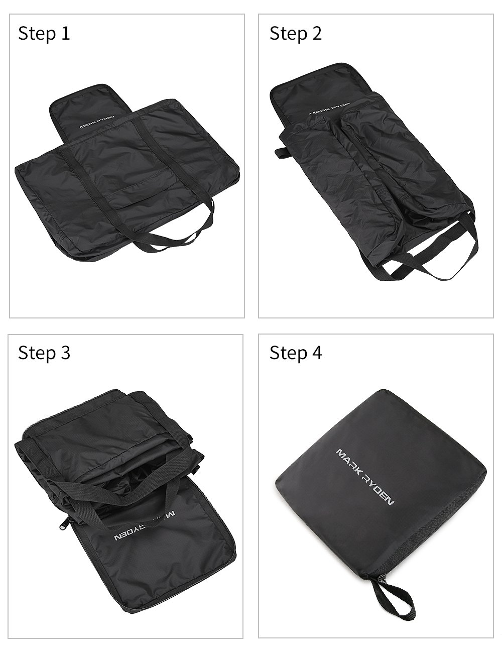 Portable Duffle Bag Backpack Mark Ryden Black 33 Liters Water-Resistant with Multipurpose of use Gym, Duffle Bag, Hiking, Workout, Outdoor, Carry on Backpack, Hand Luggage 33L, Flight Approved Carry-on Bag, Ultra-lightweight only 0.25 pound