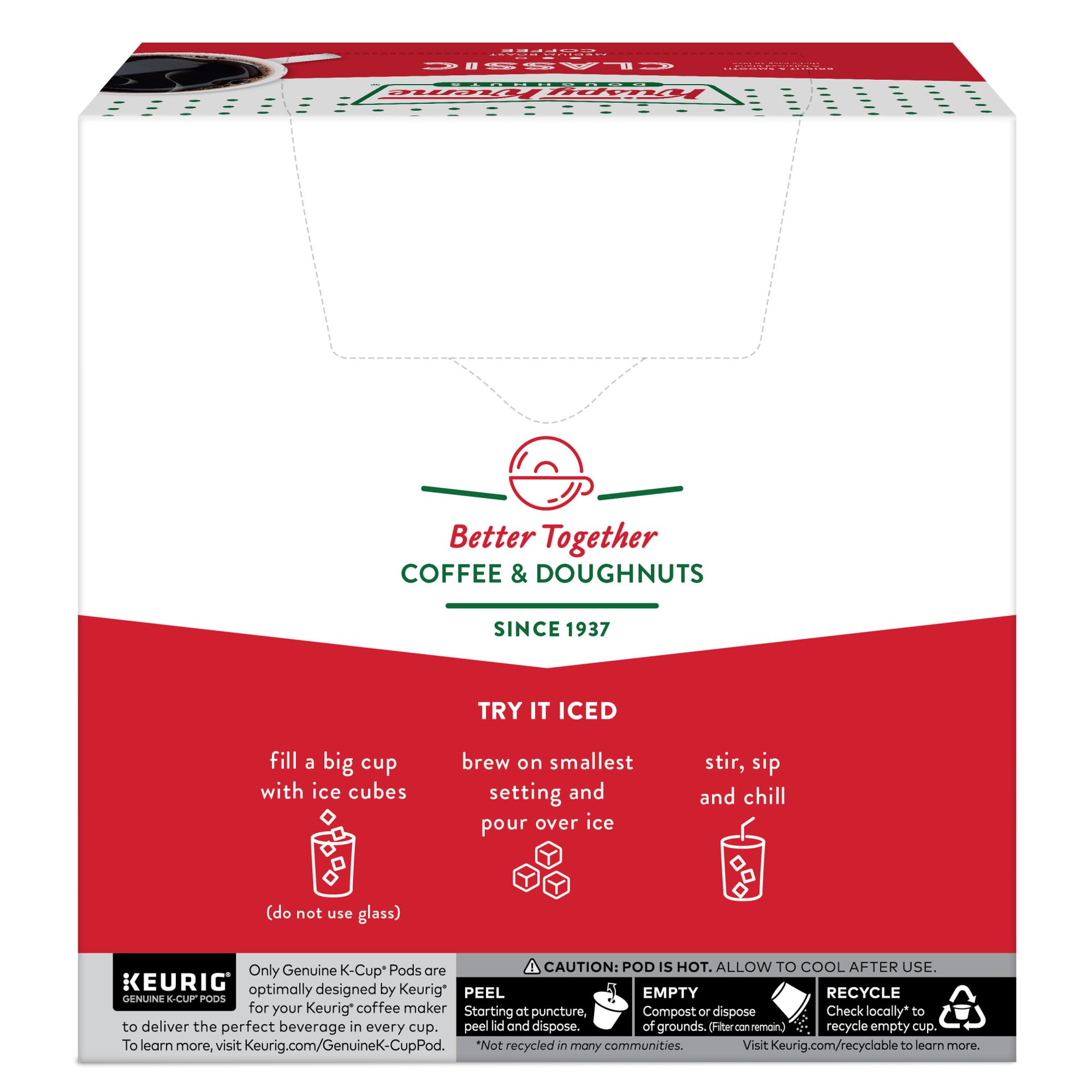 Krispy Kreme Classic, Single-Serve Keurig K-Cup Pods, Medium Roast Coffee Pods, 32 Count