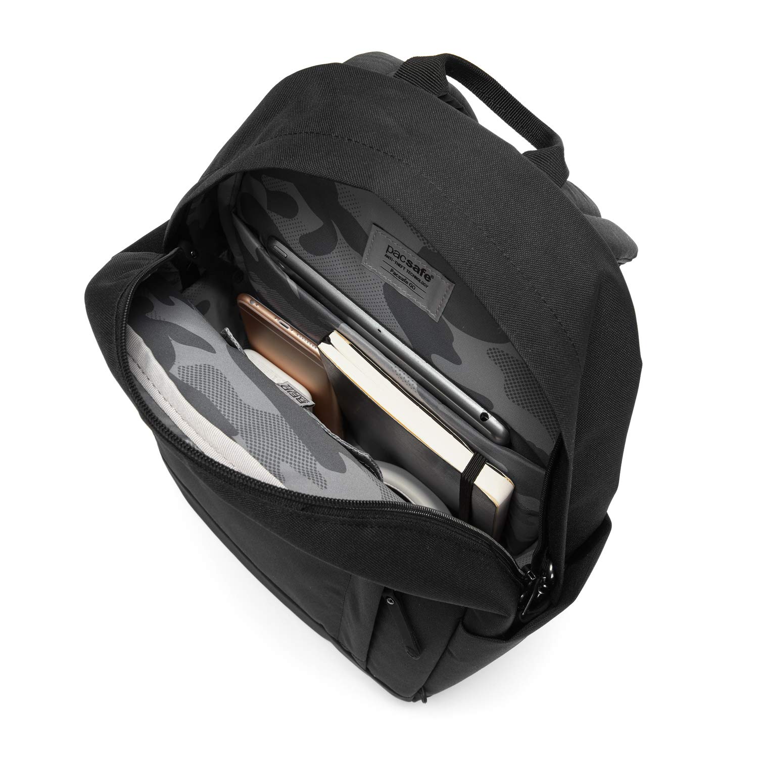 Pacsafe GO 15L Anti Theft Backpack, Black