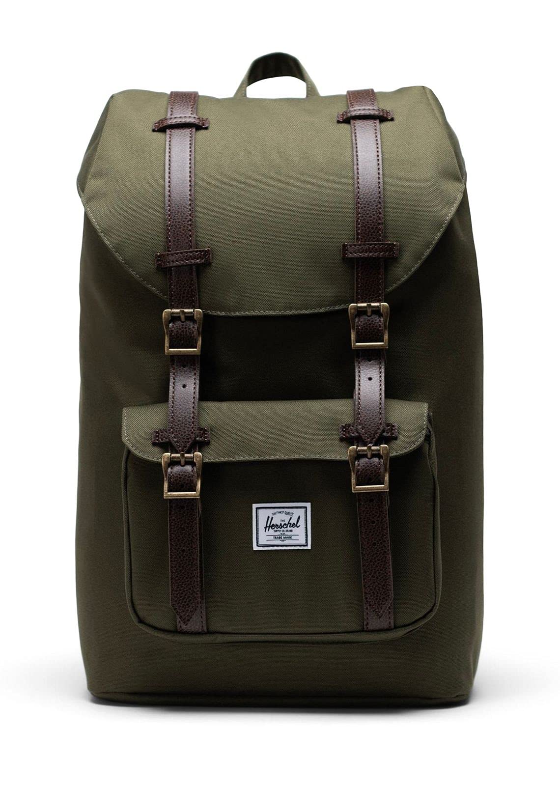 Herschel Supply Co. Little America Mid-Volume Ivy Green/Chicory Coffee 1 One Size