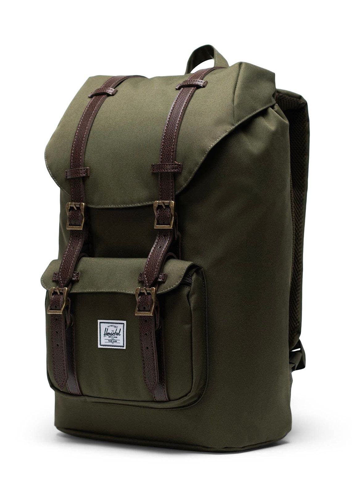 Herschel Supply Co. Little America Mid-Volume Ivy Green/Chicory Coffee 1 One Size