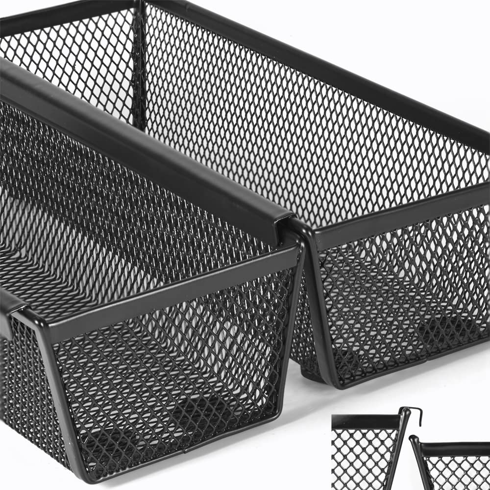 Altfun Silverware Drawer Organizer, Drawer Organizer Tray Storage Box for Bedroom Dresser Bathroom Kitchen,Mesh Utensil Organizer for Flatware, Forks, Spoons, Knives,Set of 6