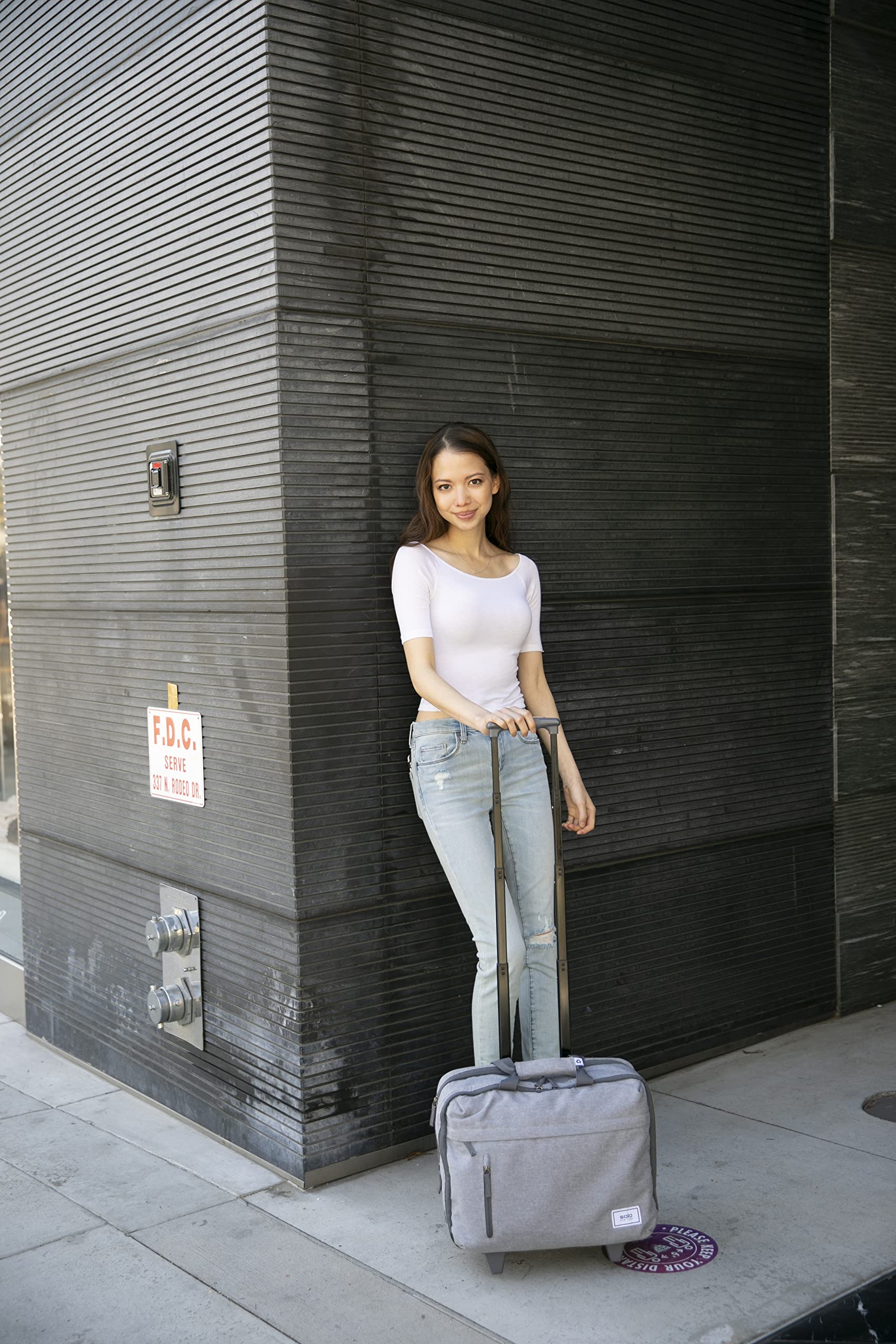 Solo Re:Start Rolling 15.6" Laptop Bag, Grey