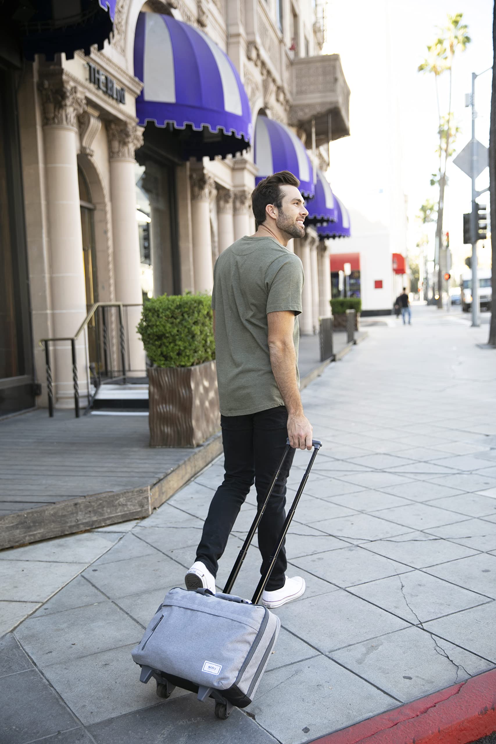 Solo Re:Start Rolling 15.6" Laptop Bag, Grey