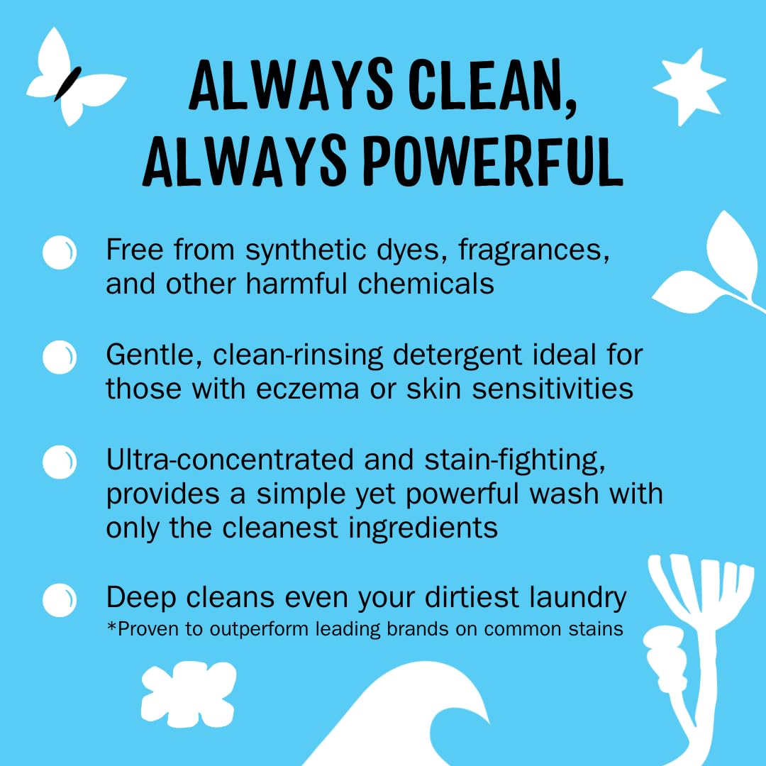 Molly's Suds Original Laundry Detergent Powder | Natural Laundry Detergent for Sensitive Skin | Earth-Derived Ingredients, Stain Fighting | 120 Loads