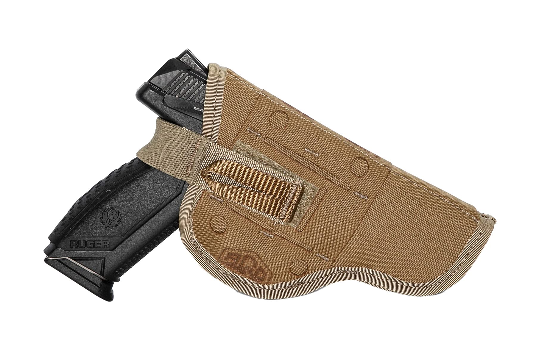Alaska Guide Creations Pistol Holster One Size Fits Most | Open Carry Pistol Holder | Camo Hunting Harness (Realtree Edge)