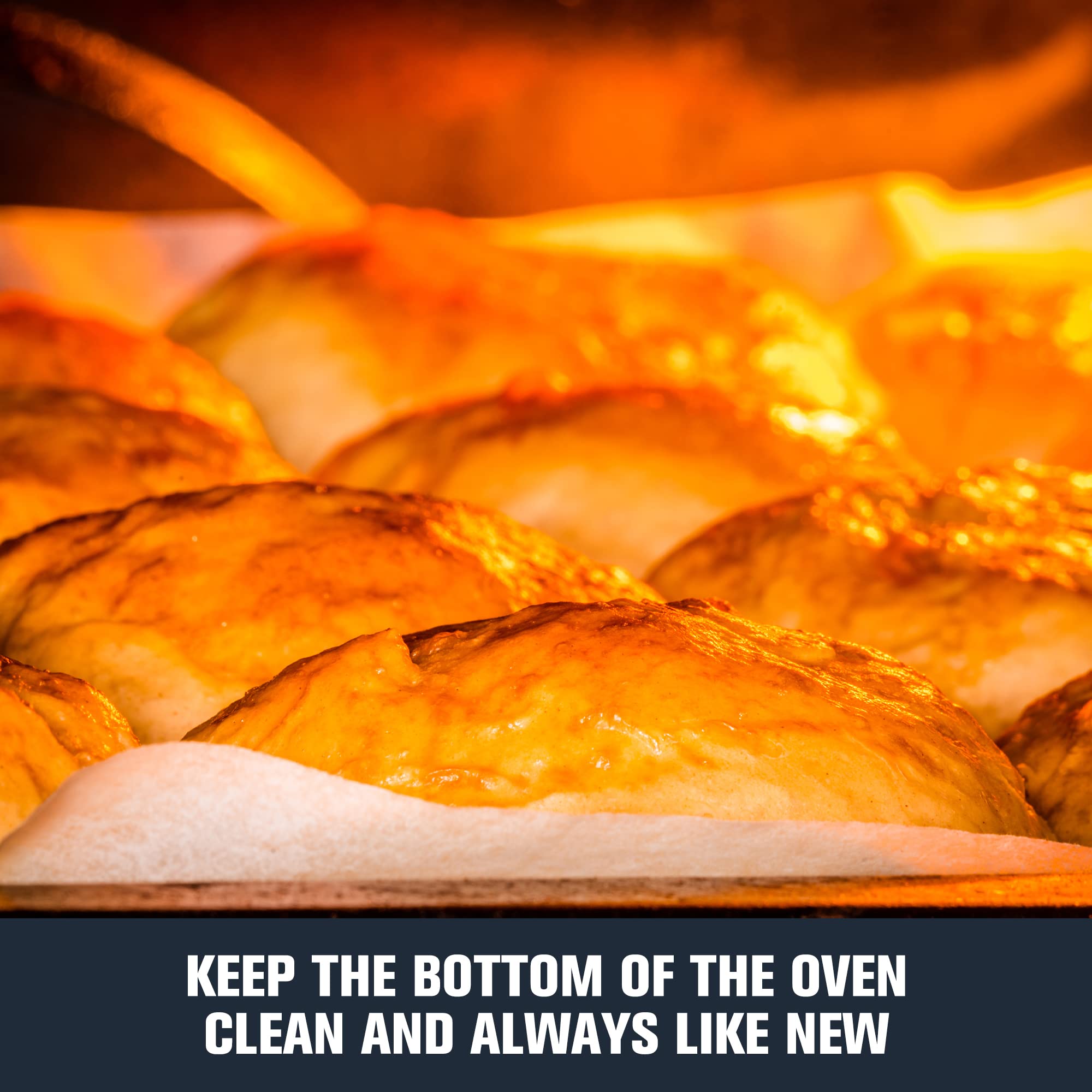 Oven Liners for Bottom of Oven, 2 Pack Large Thick Heavy Duty Non-Stick Oven Mat Set, 15.74"x 23.62" BPA and PFOA Free Oven Floor Protector Liner, Kitchen Friendly Cooking Accessory