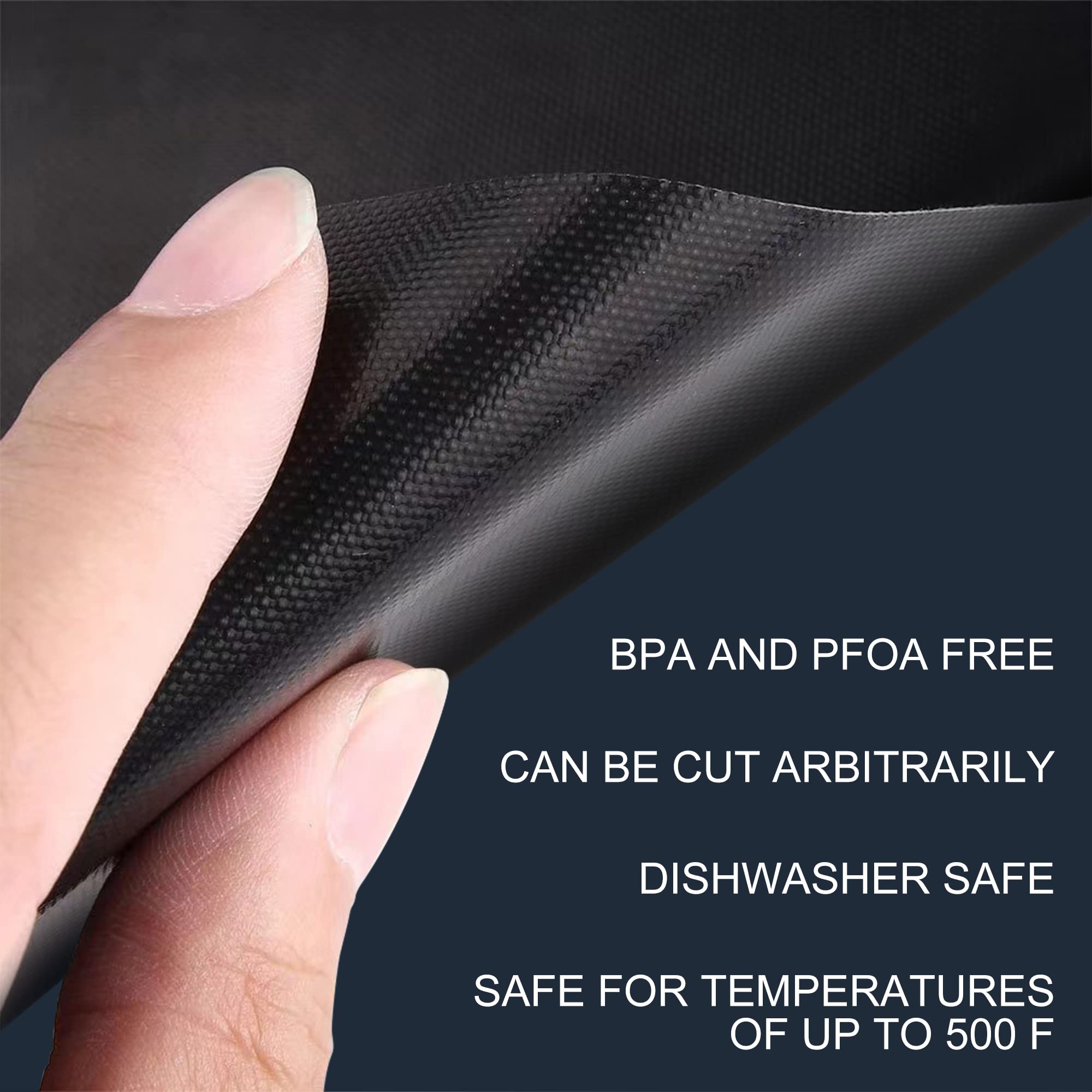 Oven Liners for Bottom of Oven, 2 Pack Large Thick Heavy Duty Non-Stick Oven Mat Set, 15.74"x 23.62" BPA and PFOA Free Oven Floor Protector Liner, Kitchen Friendly Cooking Accessory