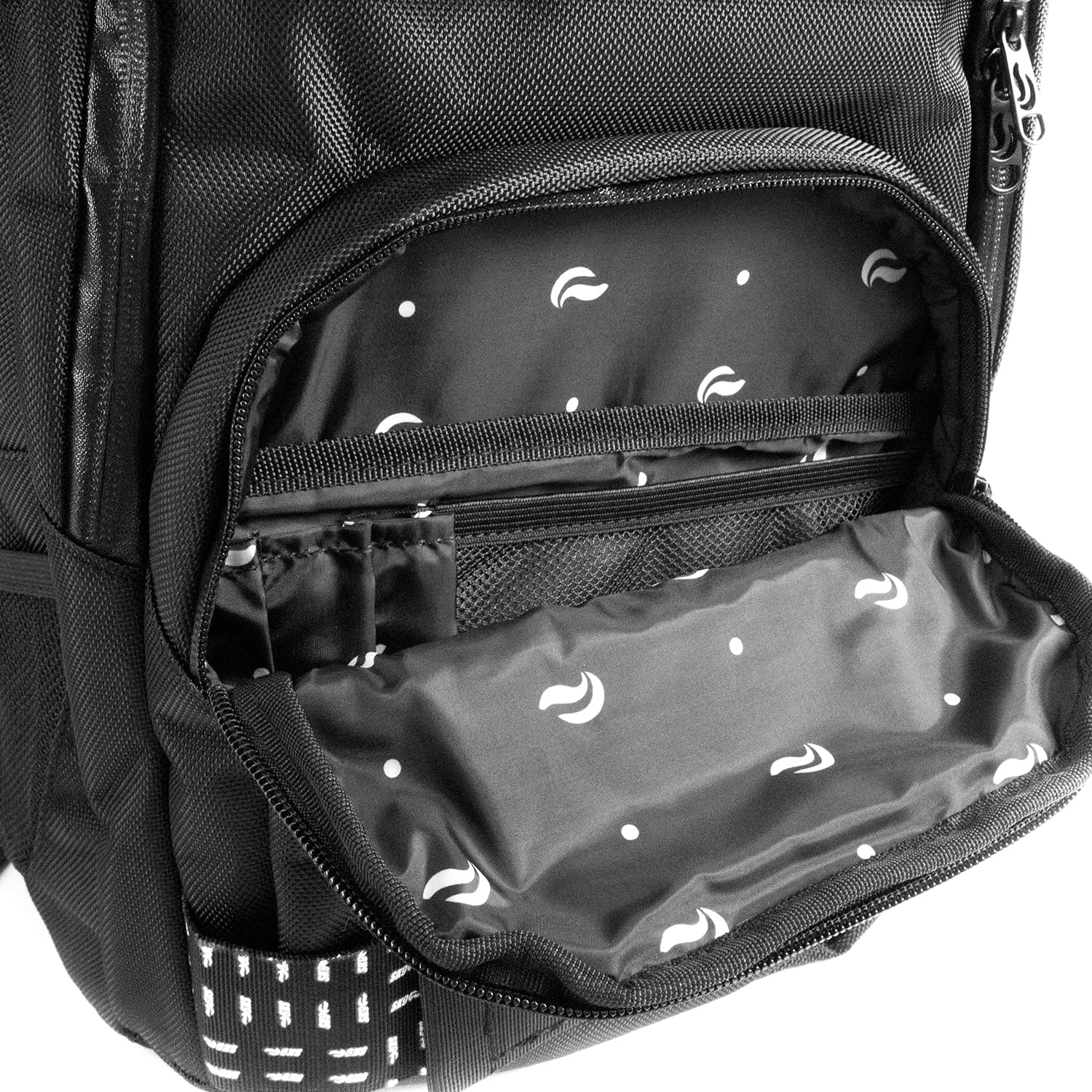 Skunk Nomad Skaters Backpack - Smell Proof - Water Proof - With Combination Lock (Black)