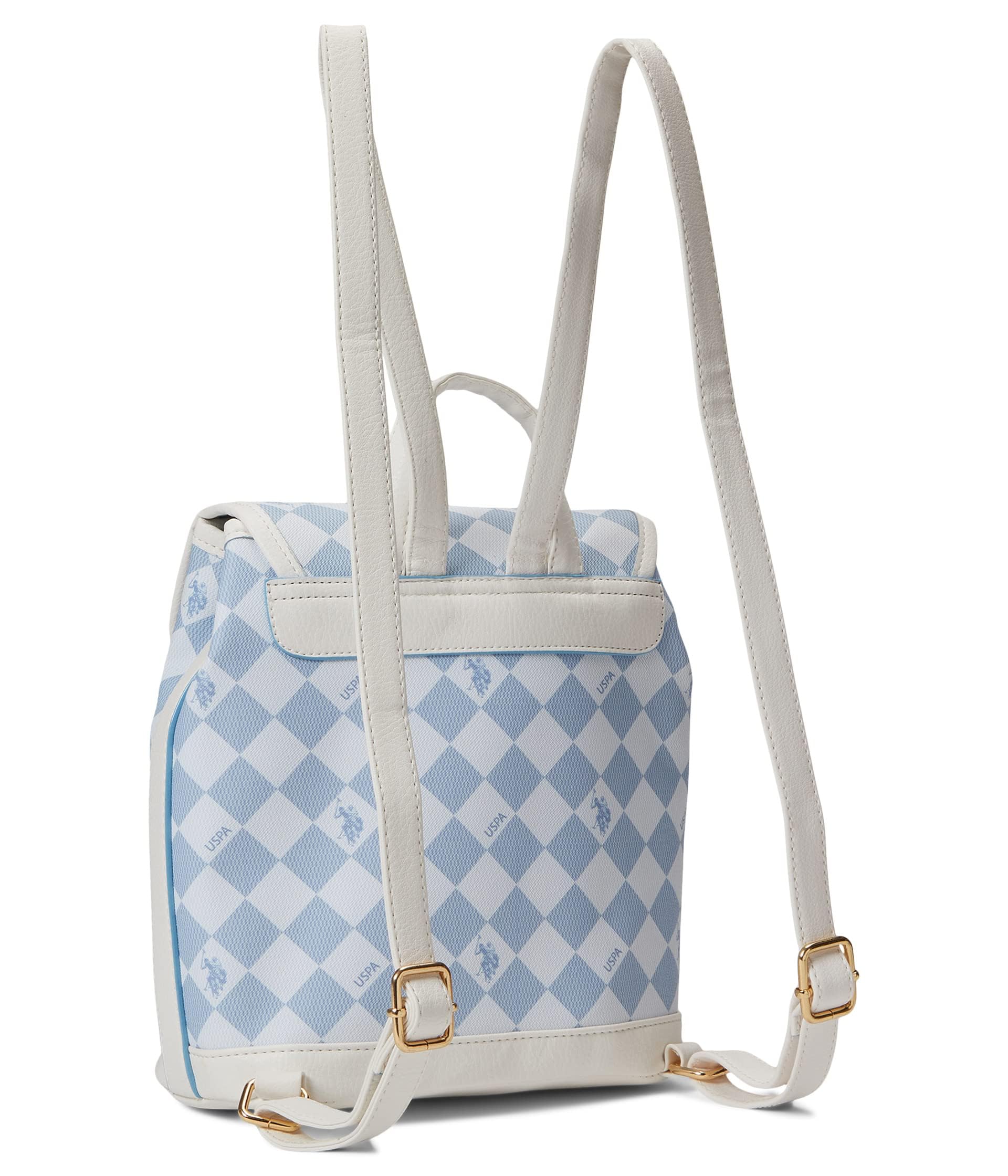 U.S. POLO ASSN. Diamond Signature Backpack Light Blue One Size