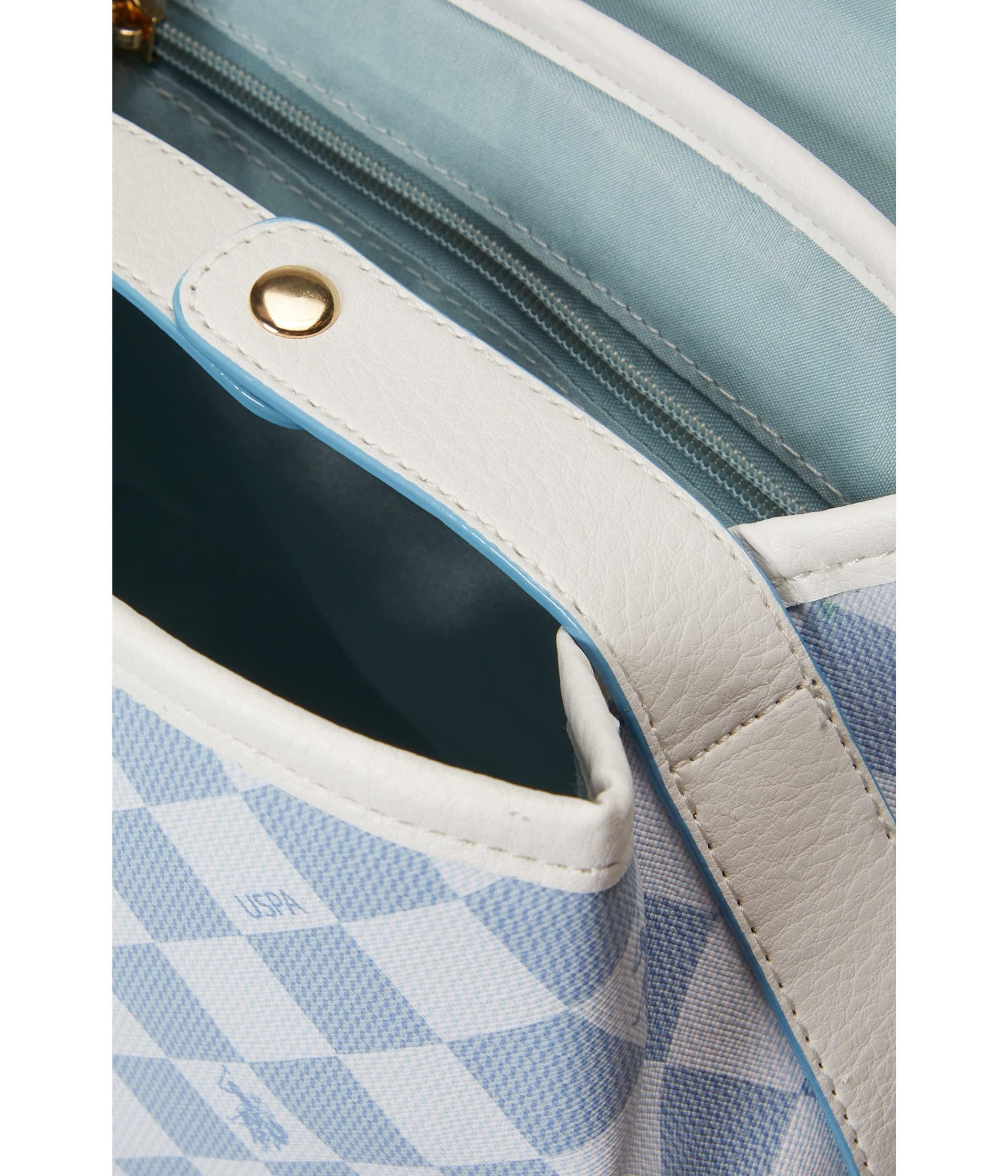 U.S. POLO ASSN. Diamond Signature Backpack Light Blue One Size