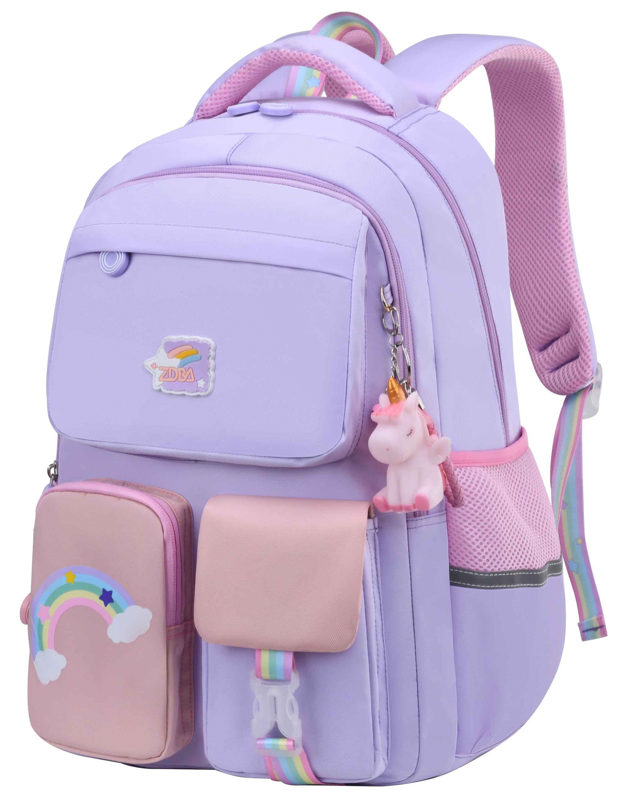 HIPOTUO Unicorn Backpack Cute Laptop Backpacks Casual Durable Lightweight Travel Bags Medium