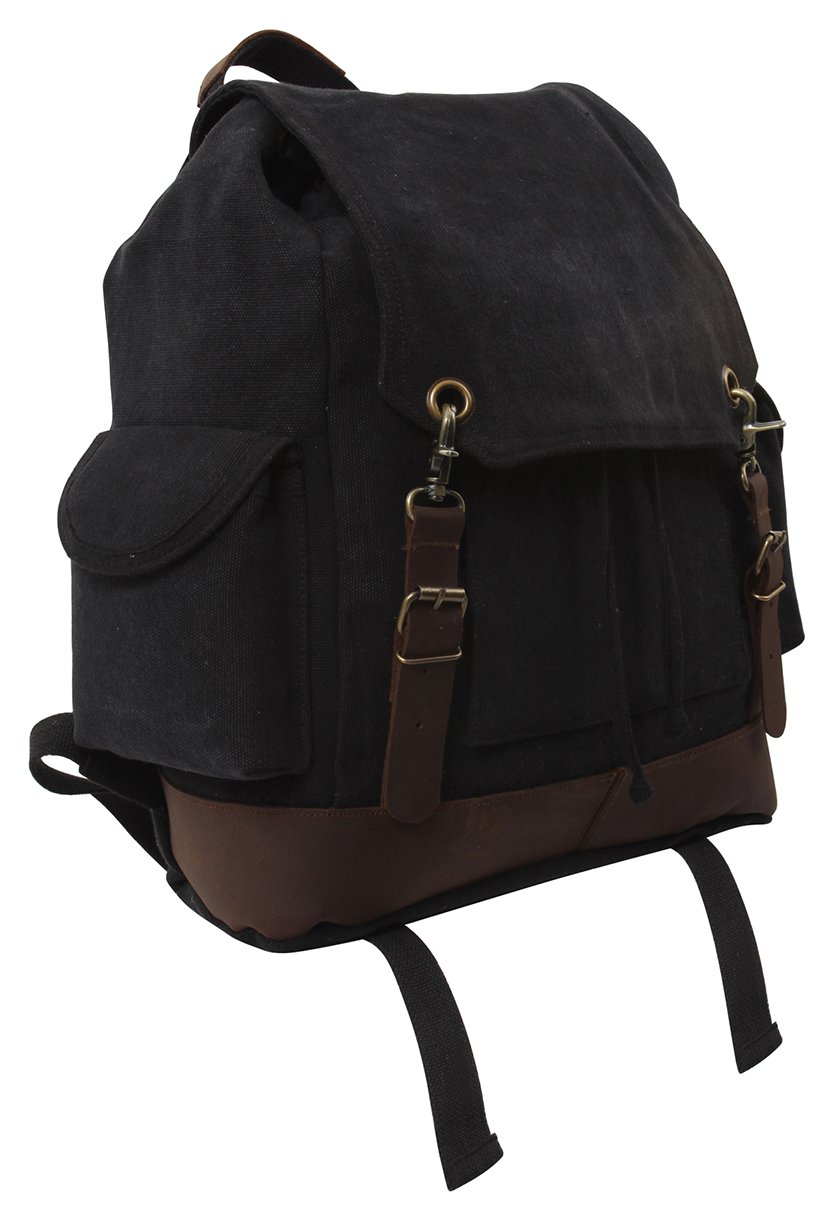 Rothco Vintage Expedition Rucksack, Black