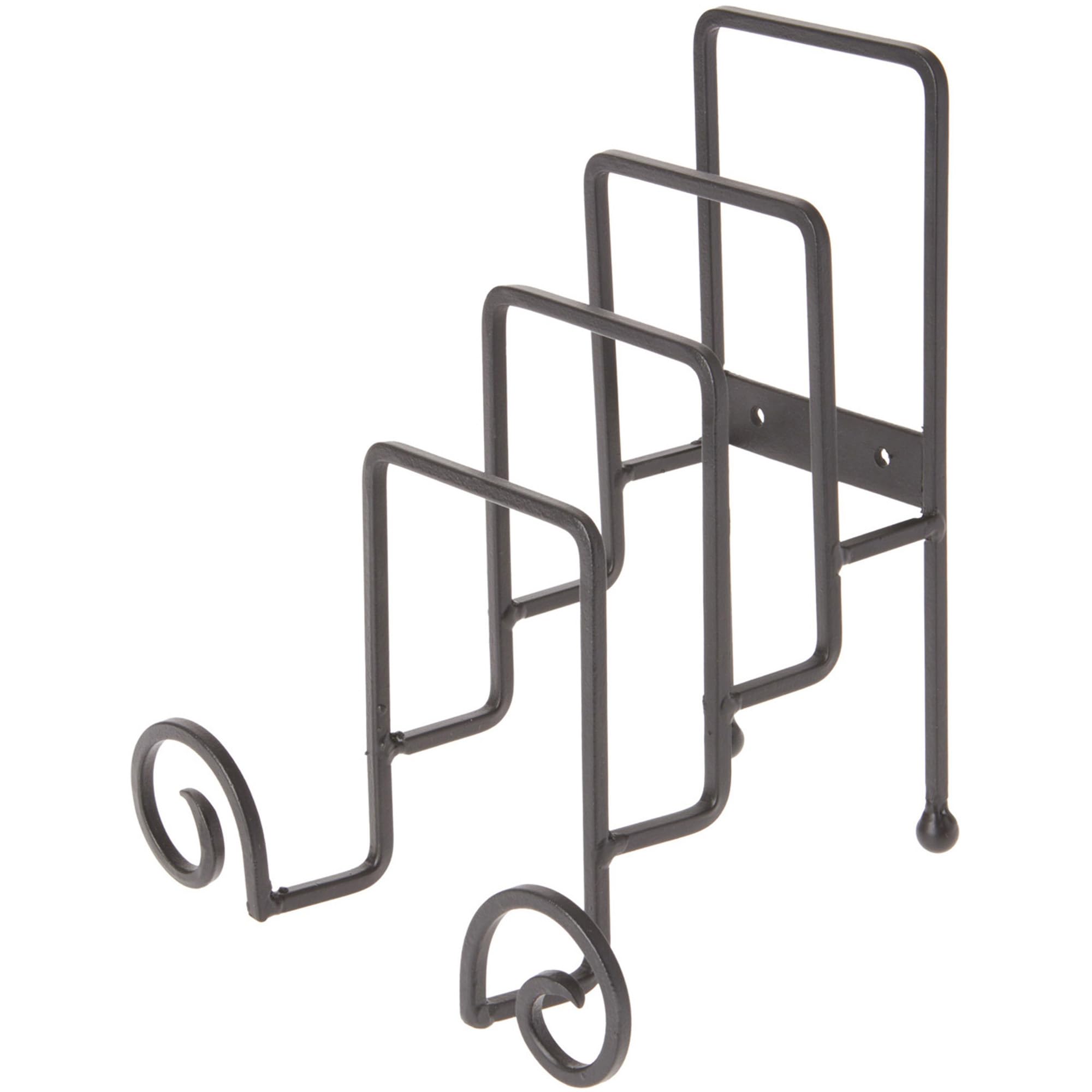 Bard's Wrought Iron 4 Plate Table Stand, 8" H x 7.25" W x 6" D