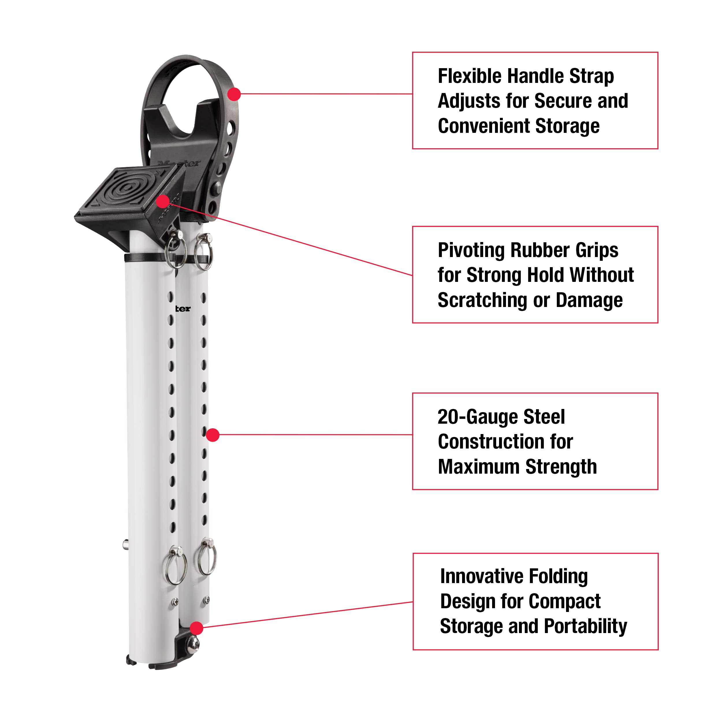 Master Lock Door Security Bar, Home Security Door Stopper, Adjustable from 27-1/2 in. to 42 in., Door Security for Sliding Doors and Front Doors, 265EC