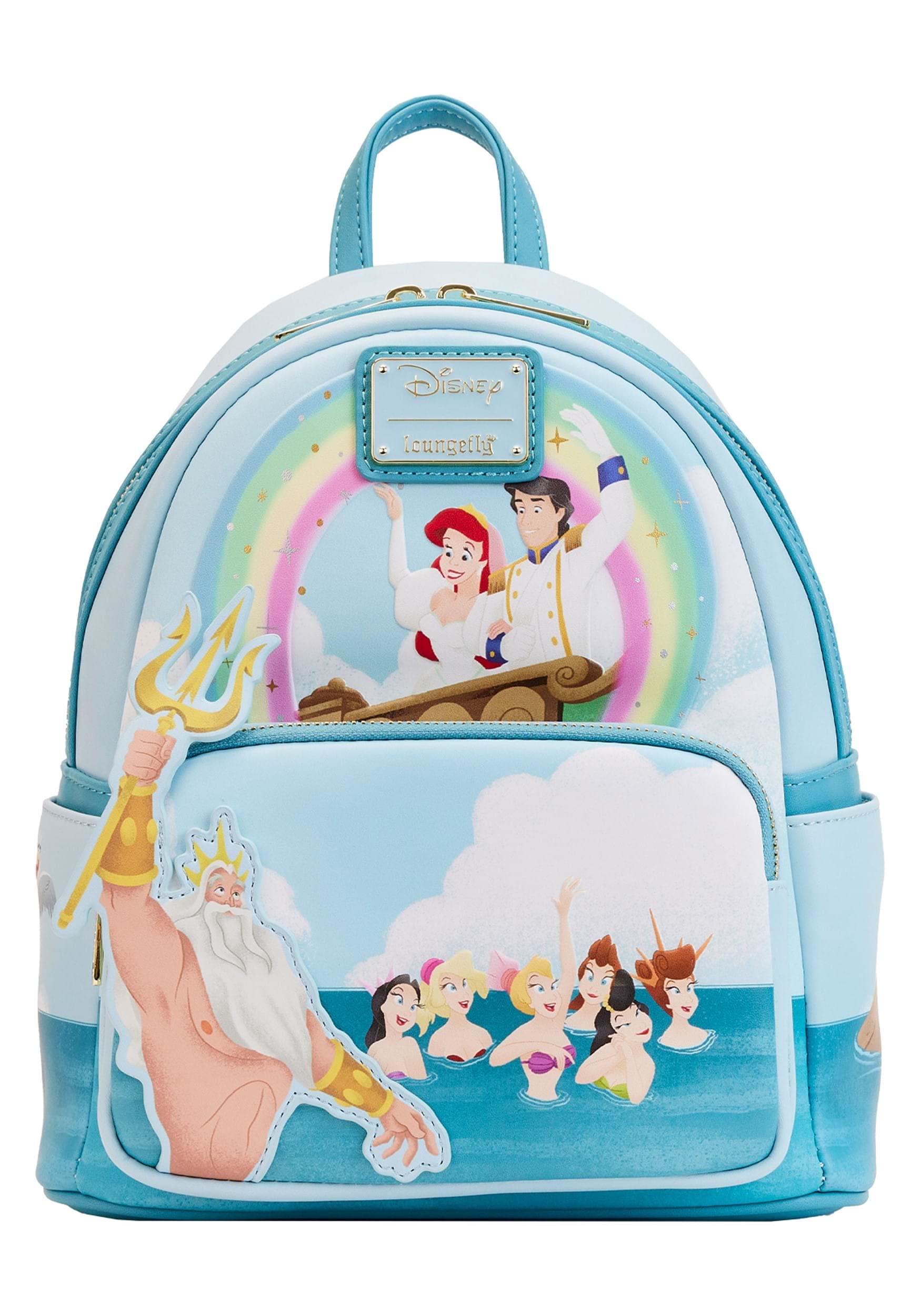 Loungefly The Little Mermaid Triton's Gift Mini Backpack