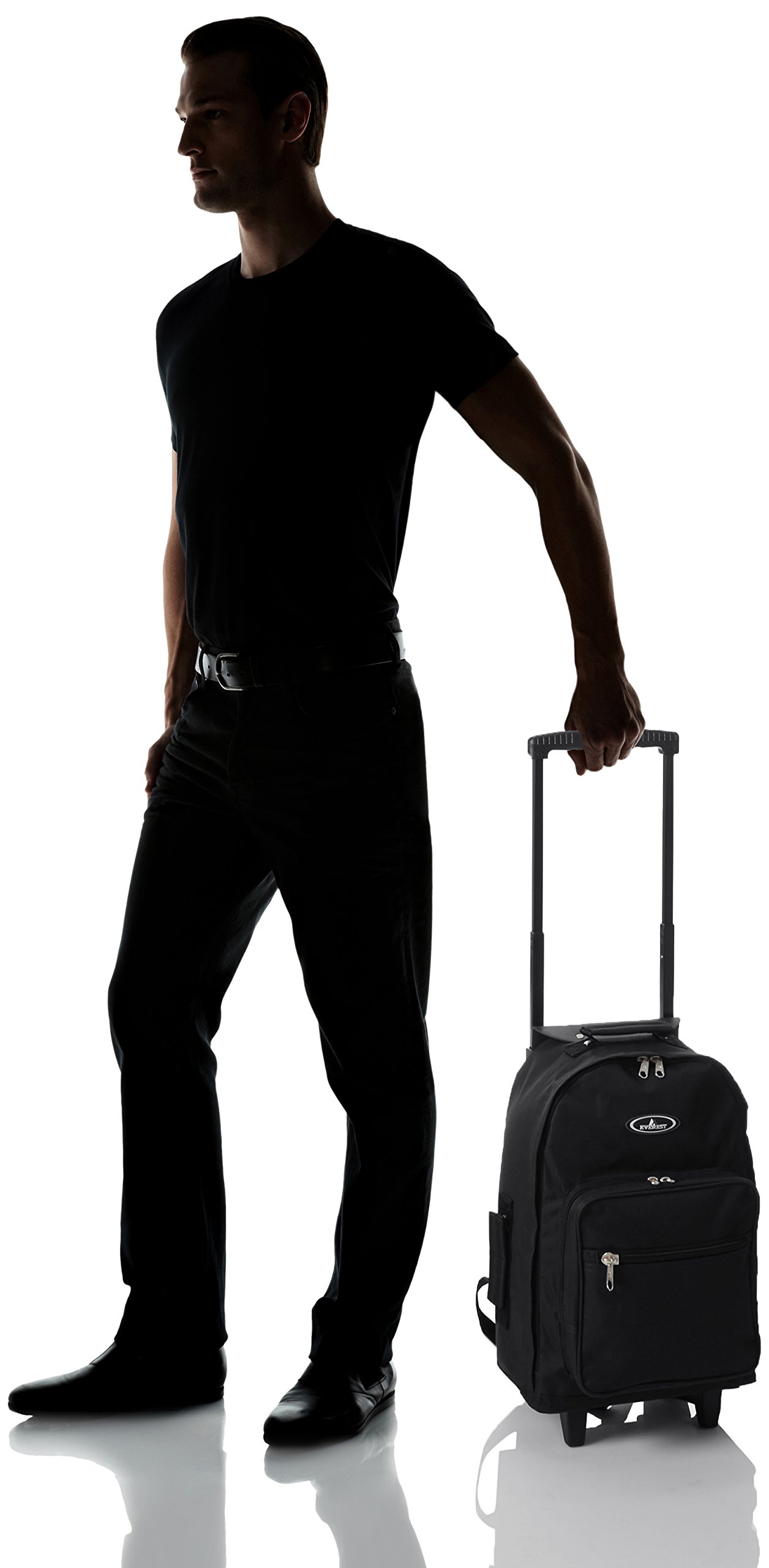 Everest 1045mWheeled Backpack - Standard, Black, One Size,1045WH-BK